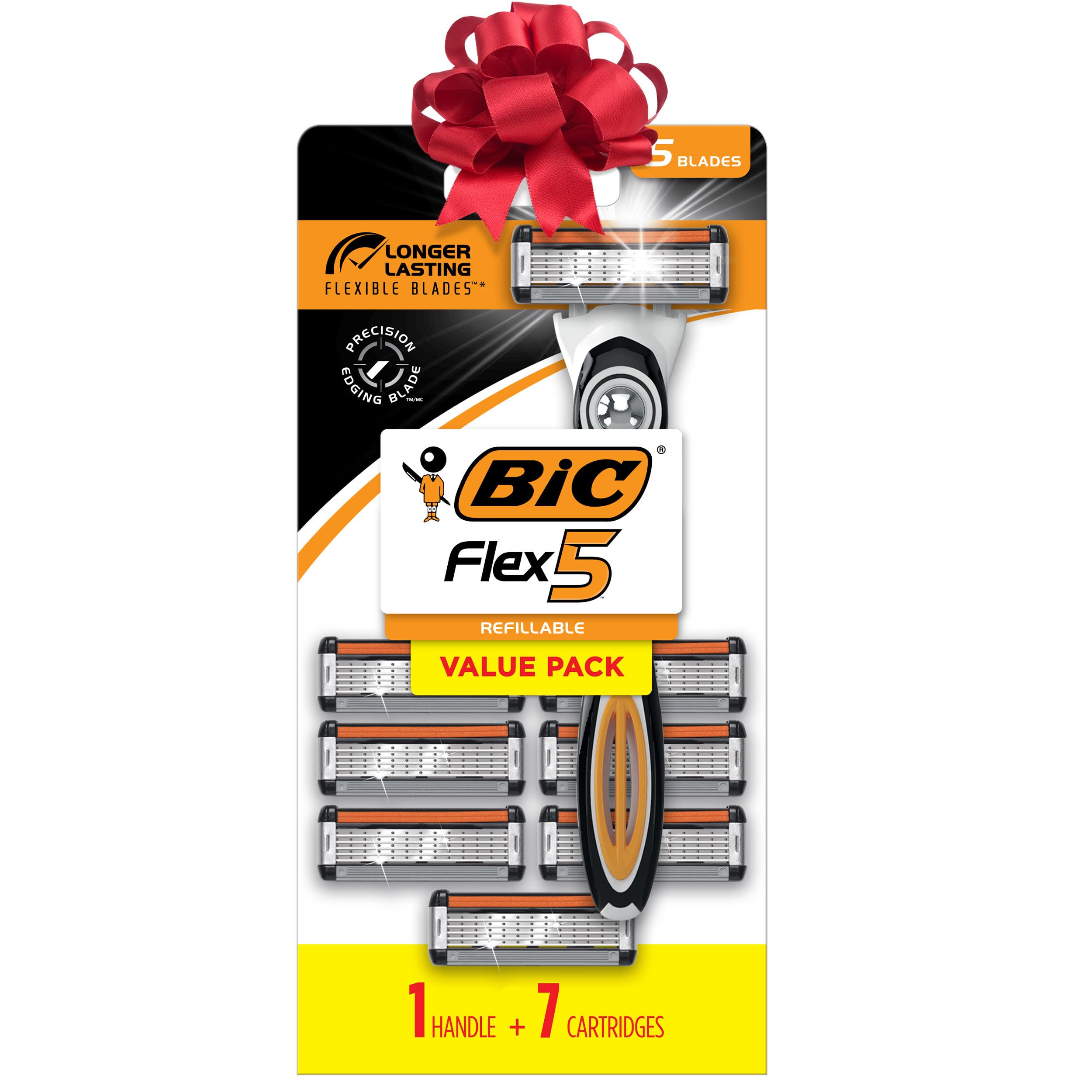 Mua Flex 5 Refillable Men's Holiday Shaving Kit: 5-Blade Razors, 1 ...