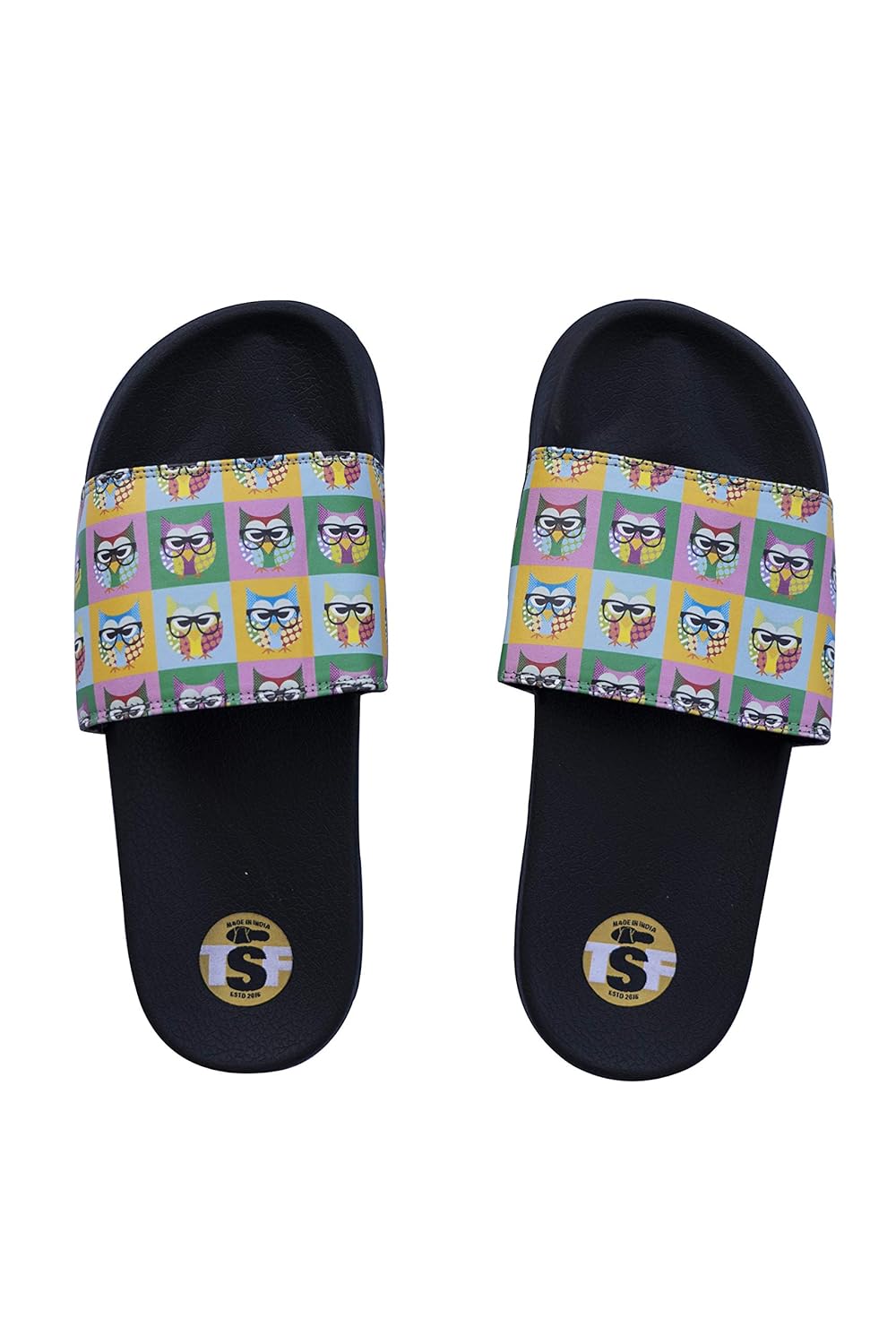 Buy The Slipper Factory Unisex Slider Slippers Black at Amazon.in