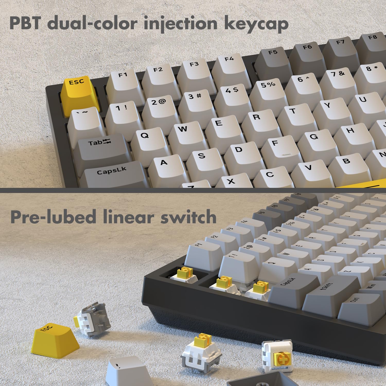Mua DAIDAI×AJAZZ AK820 75% Wired Gasket Mechanical Keyboard with Volume ...