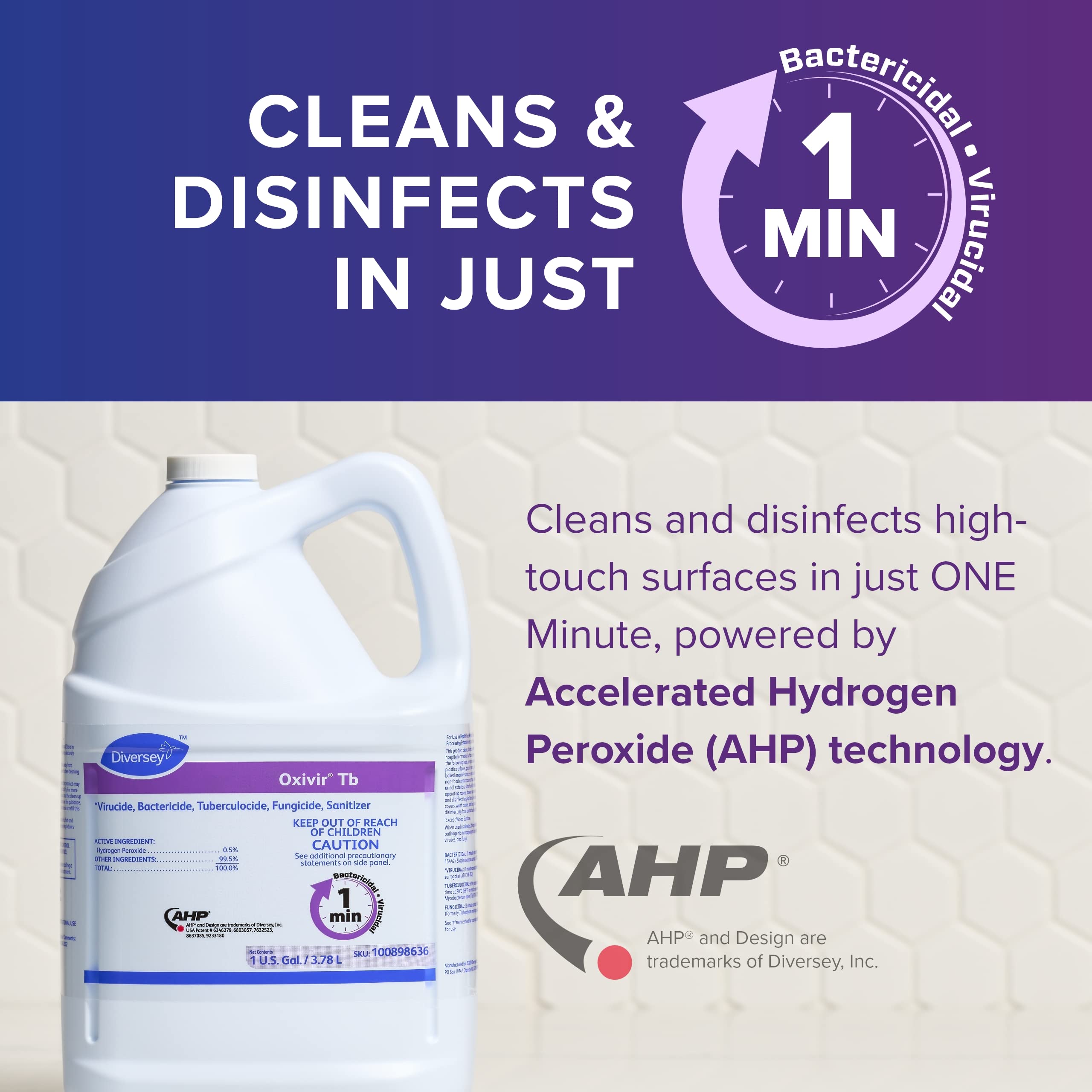 Mua Oxivir Diversey 100898636 Tb One-Step Liquid Disinfectant Cleaner ...