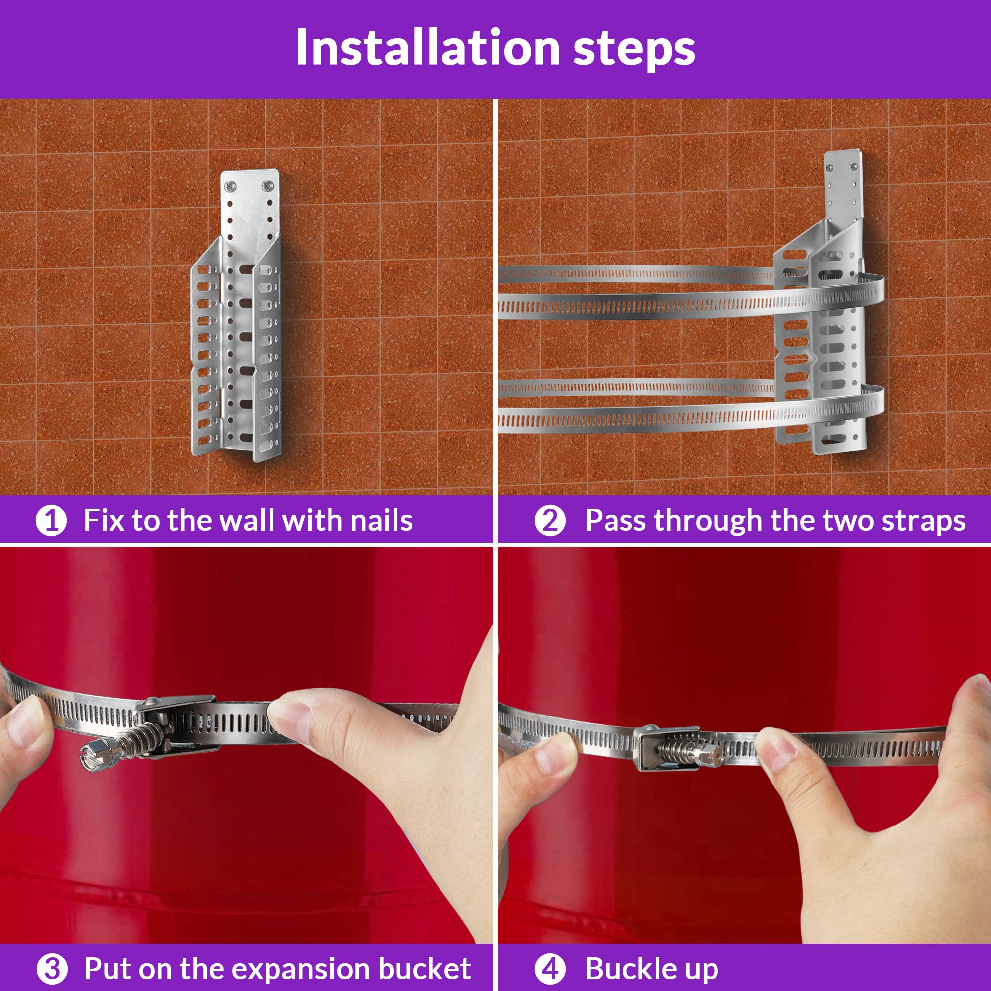Mua Universal Water Heater Expansion Tank Wall Mounting Bracket,5 ...