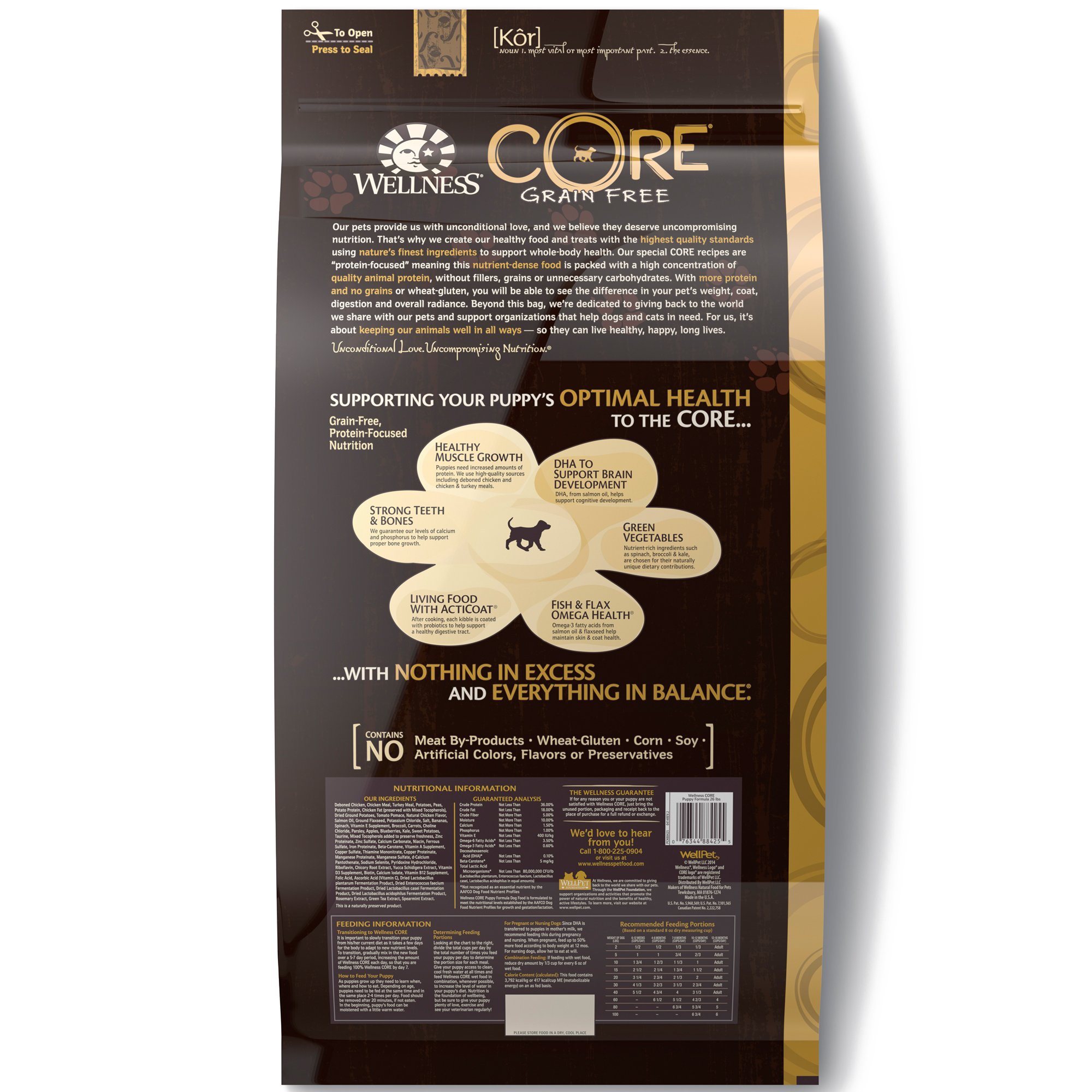 Wellness Core Natural Grain Free Dry Dog Food Puppy