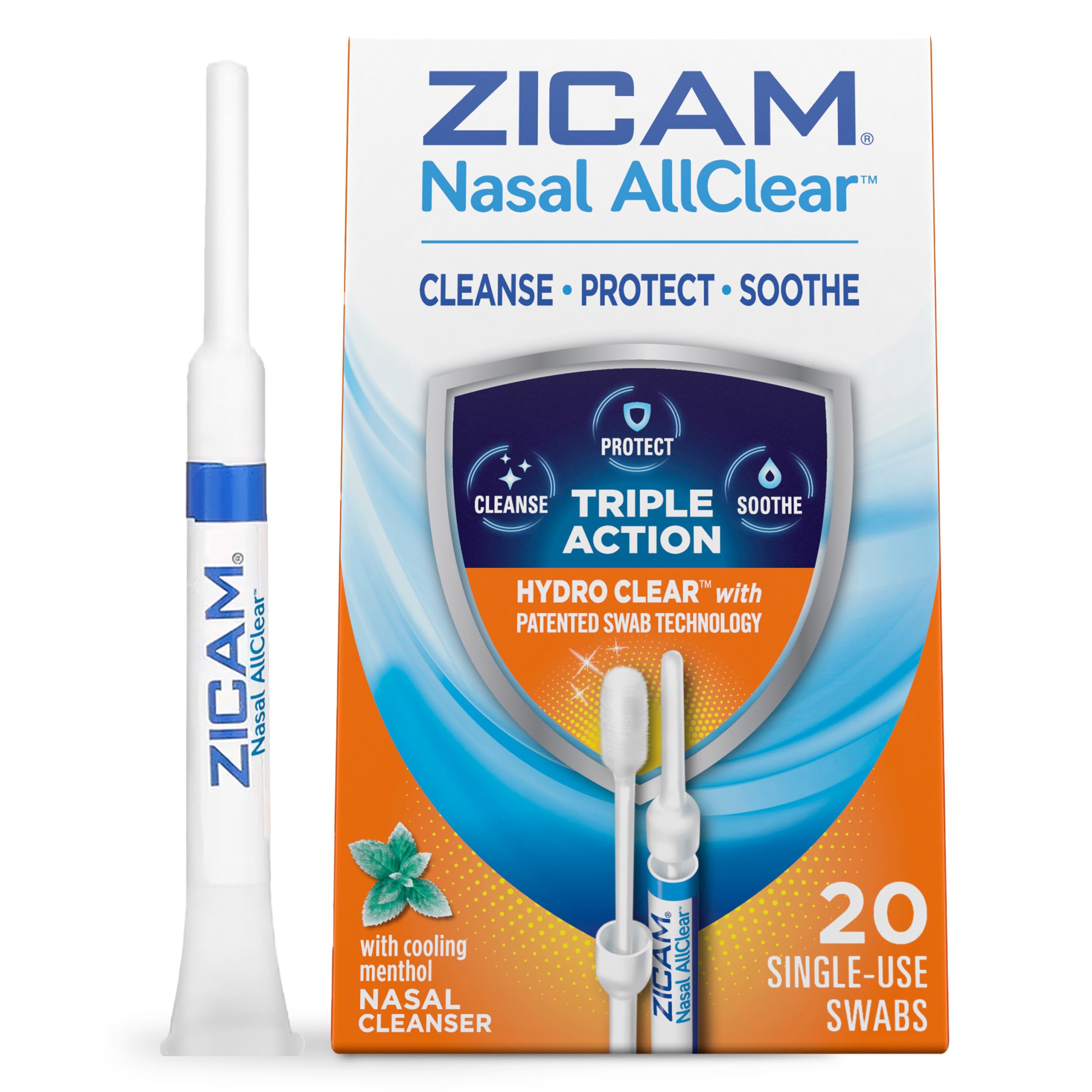 Zicam Nasal AllClear, Triple Action Nasal Cleanser with Cooling Menthol ...