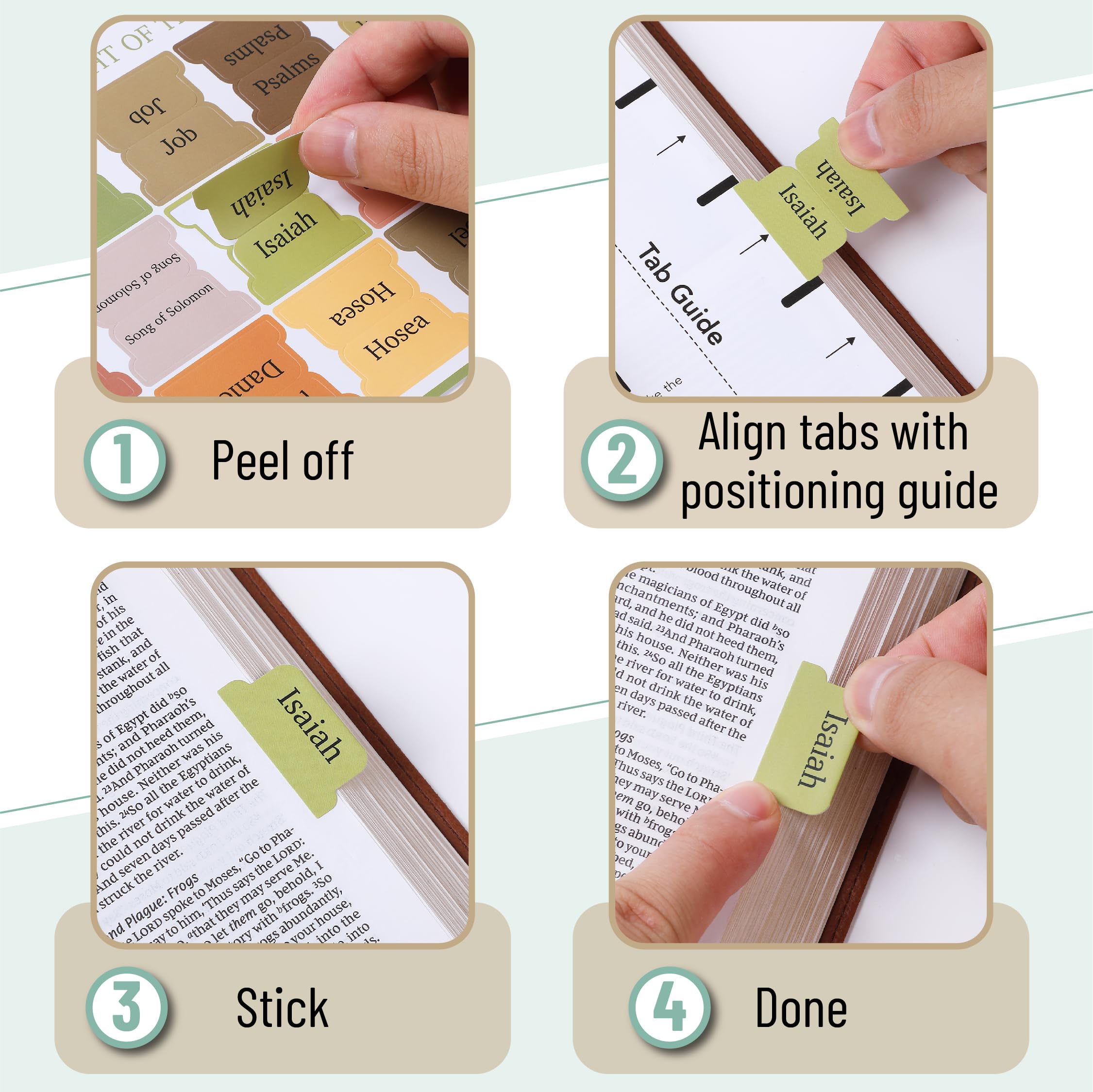 Mua Mr. Pen- Bible Tabs, 75 Tabs, Boho Style, Laminated Bible Tabs for ...