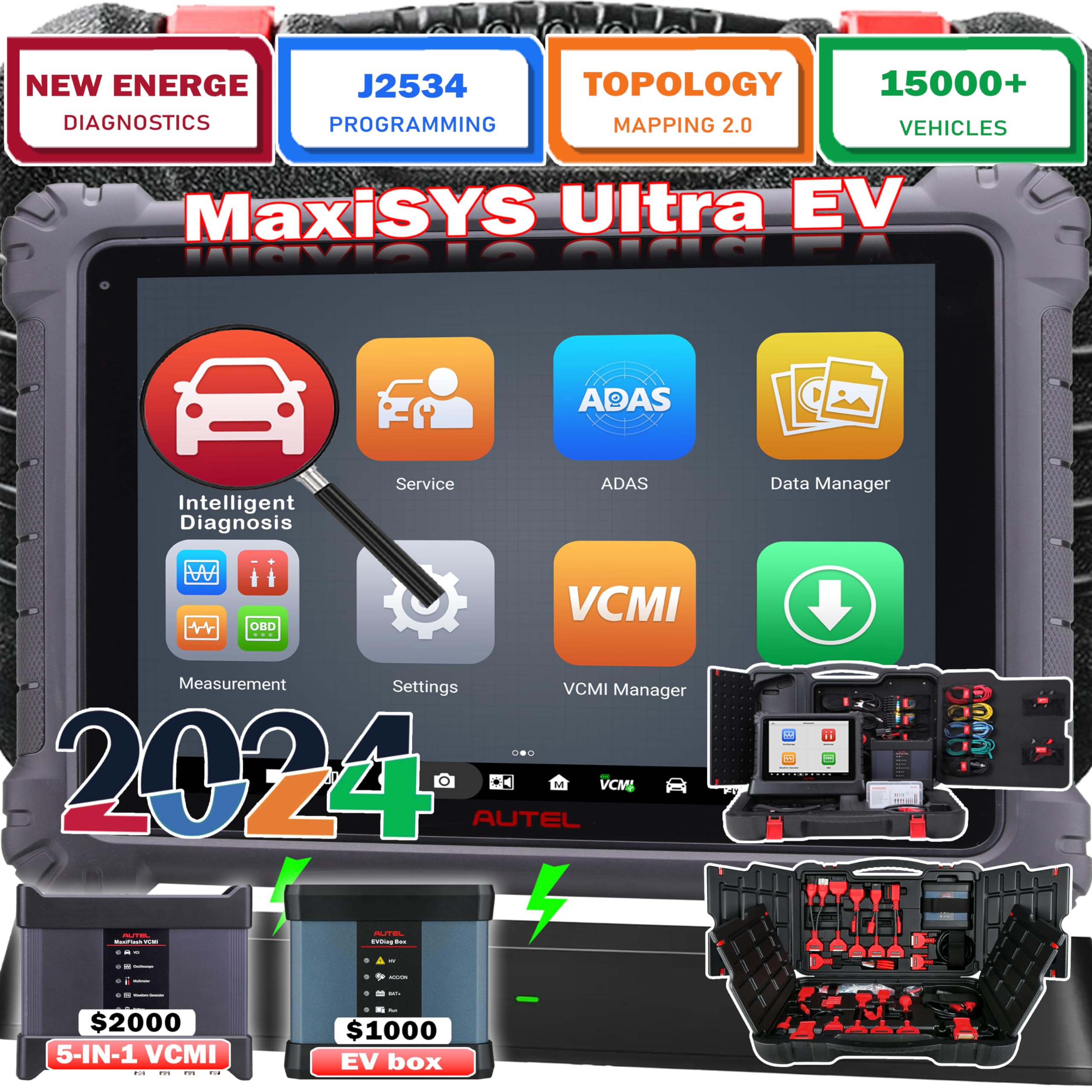 Mua Autel MaxiSYS Ultra EV OBD2 Scanner 2024 12 inch High Voltage ...