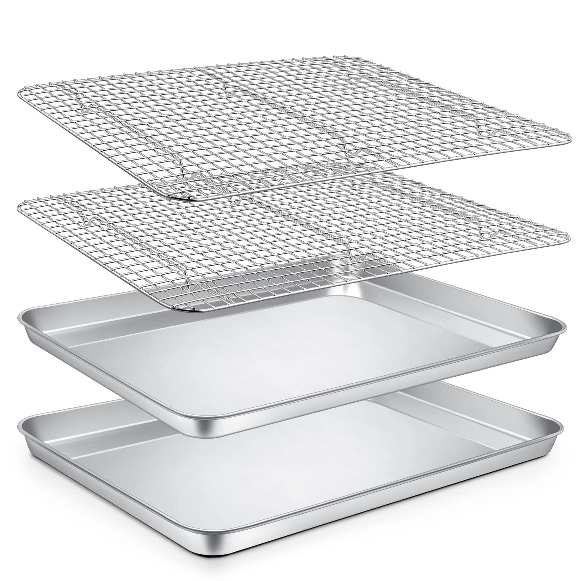 Mua P&P CHEF Baking Sheets and Racks Set (2 Pans + 2 Racks), Stainless ...