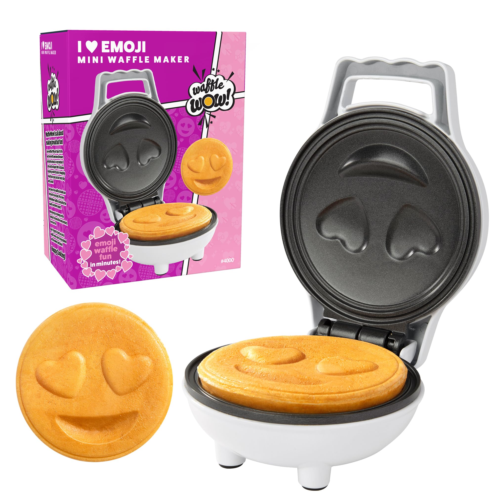 Mua Mother's Day Heart Eyes Emoji Mini Waffle Maker - Make Breakfast ...