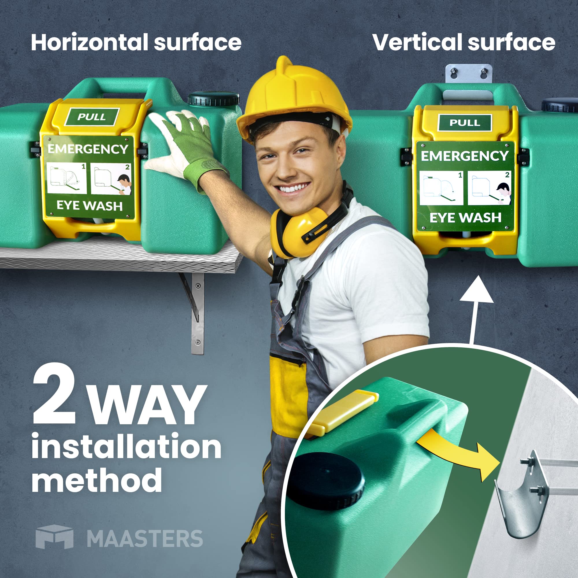 Mua 8gal Portable Eye Wash Station, Wall Mount Eyewash Station OSHA ...