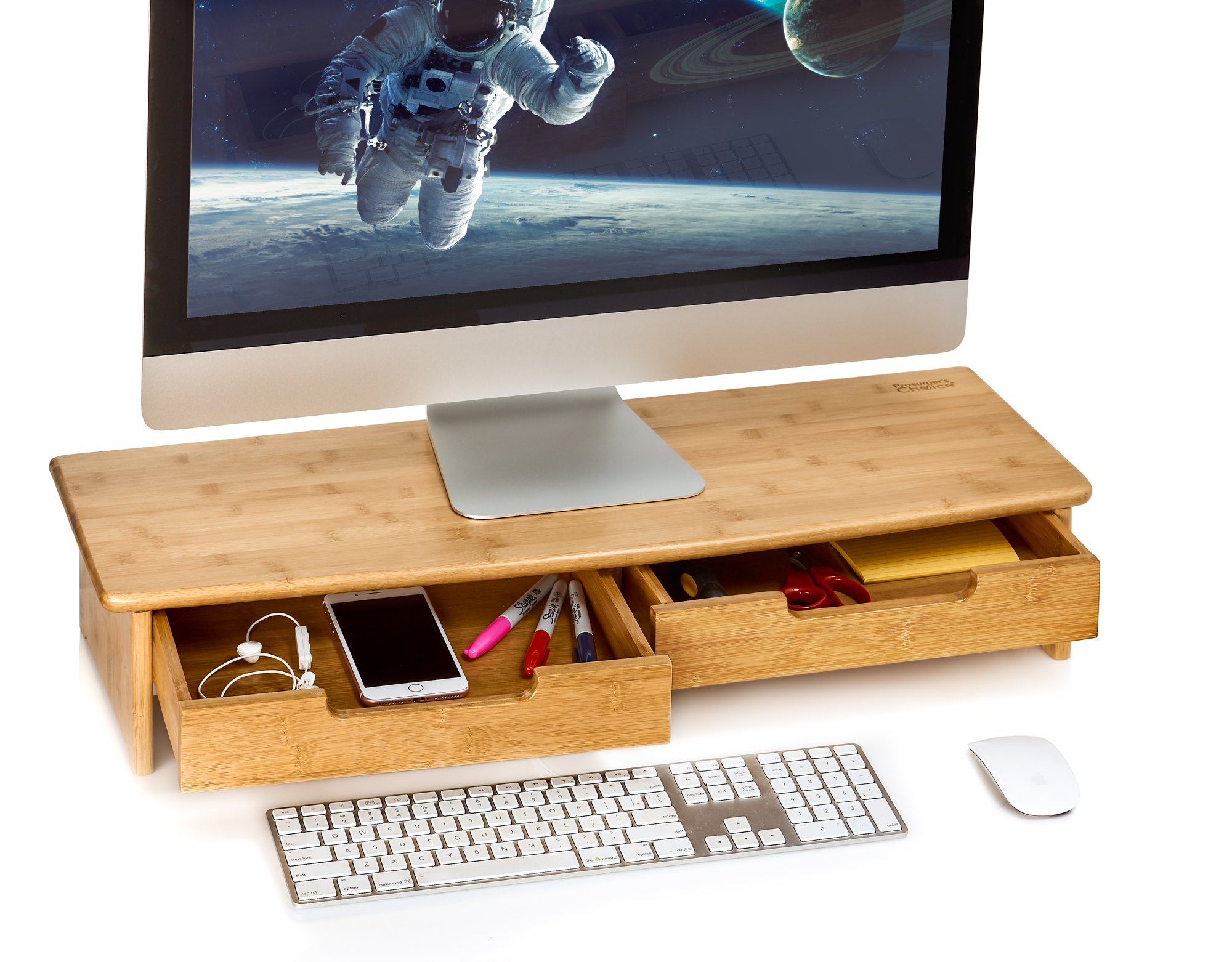 Mua Prosumer's Choice Bamboo TV/Monitor Stand and Riser with 2 Pull-Out ...