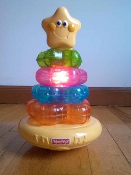 Amazon.com : Fisher Price Little Super Star Classical Stacker : Sorting ...