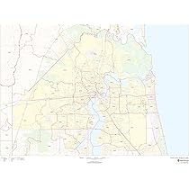 Duval County Map Zip Code Map Duval County Florida Zip Code Map