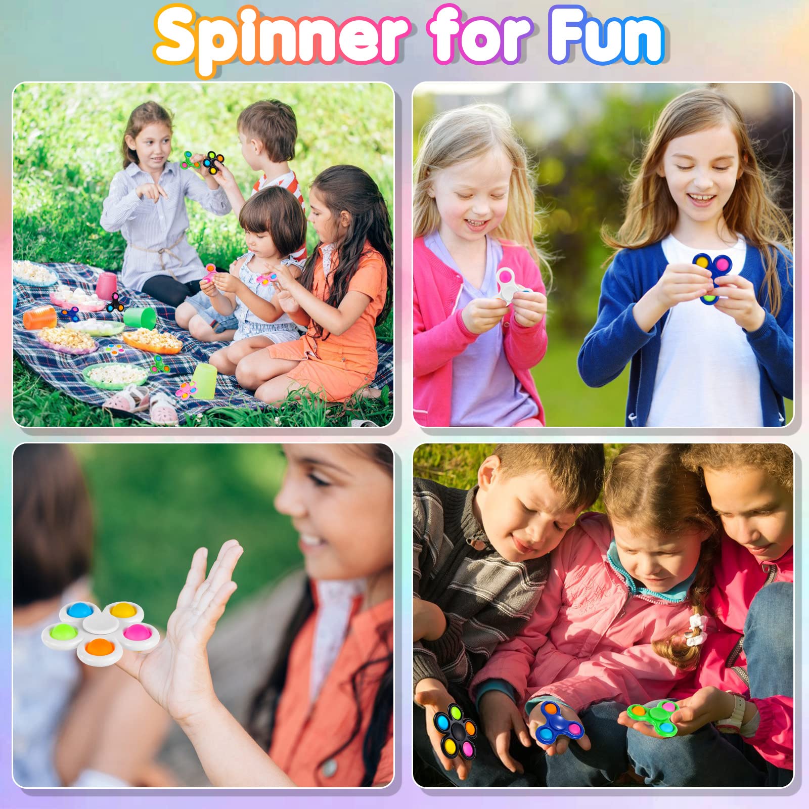 Mua 20 Pack Fidget Party Favors Pop Spinners Fidget Toys, Fidget ...