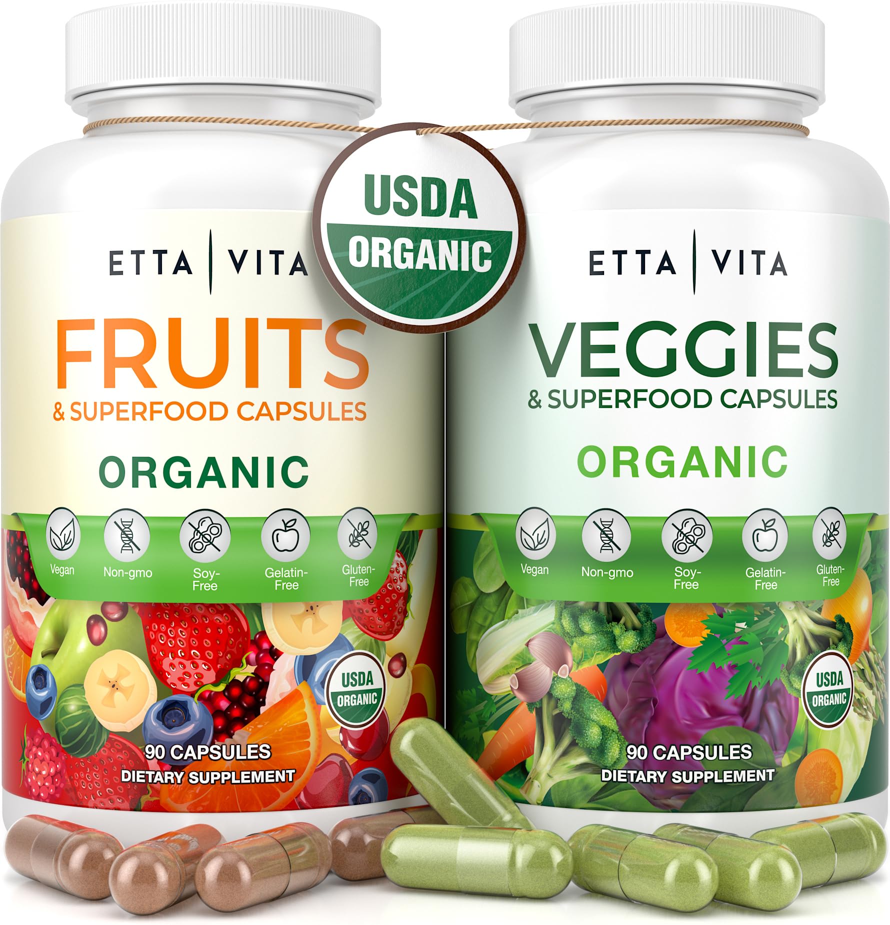 Mua Organic Fruits and Veggies Supplement (USDA Organic), Potent Fruits ...