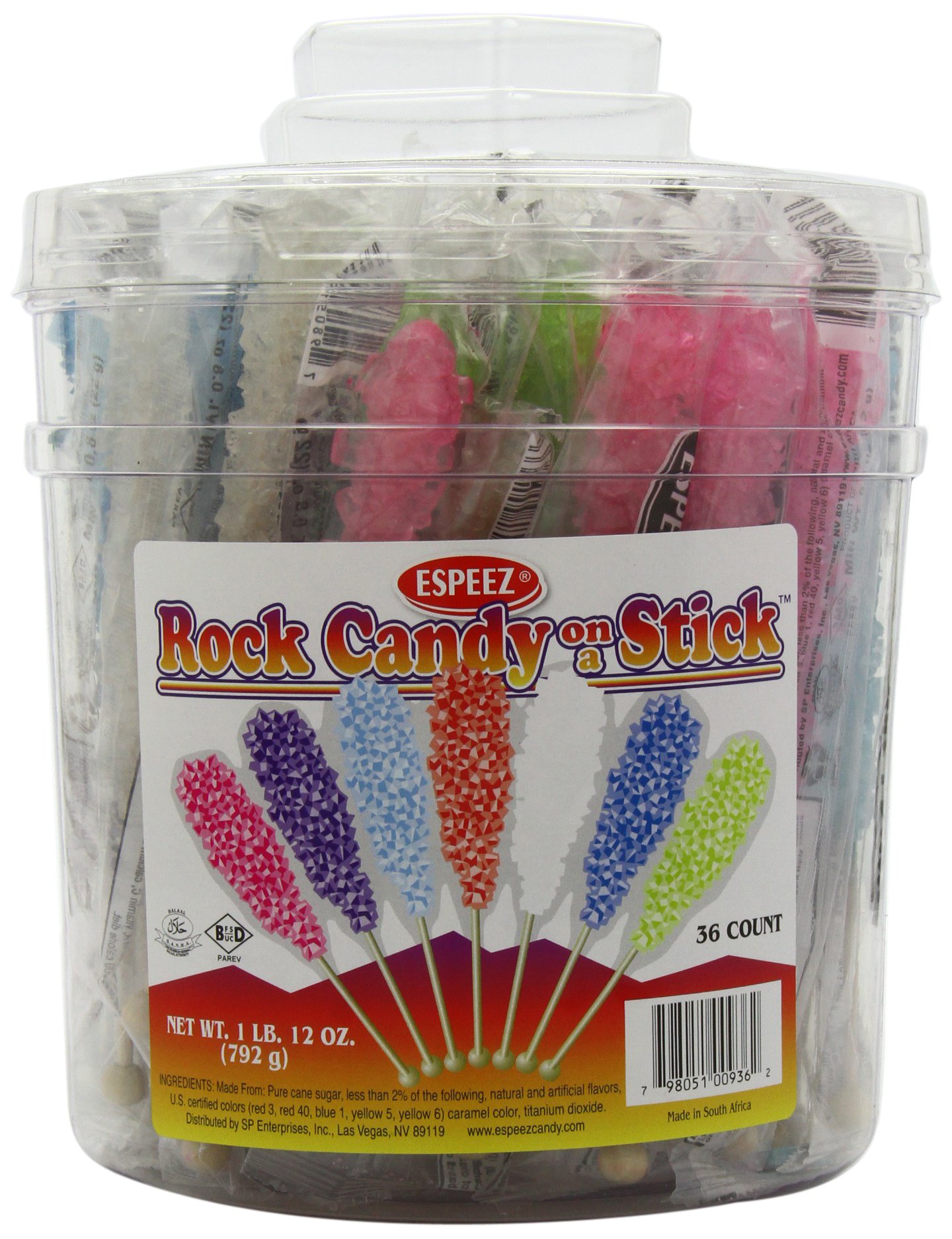Rock Candy Crystal Sticks 36 Count, Net Wt. 1 Lb 12oz | eBay