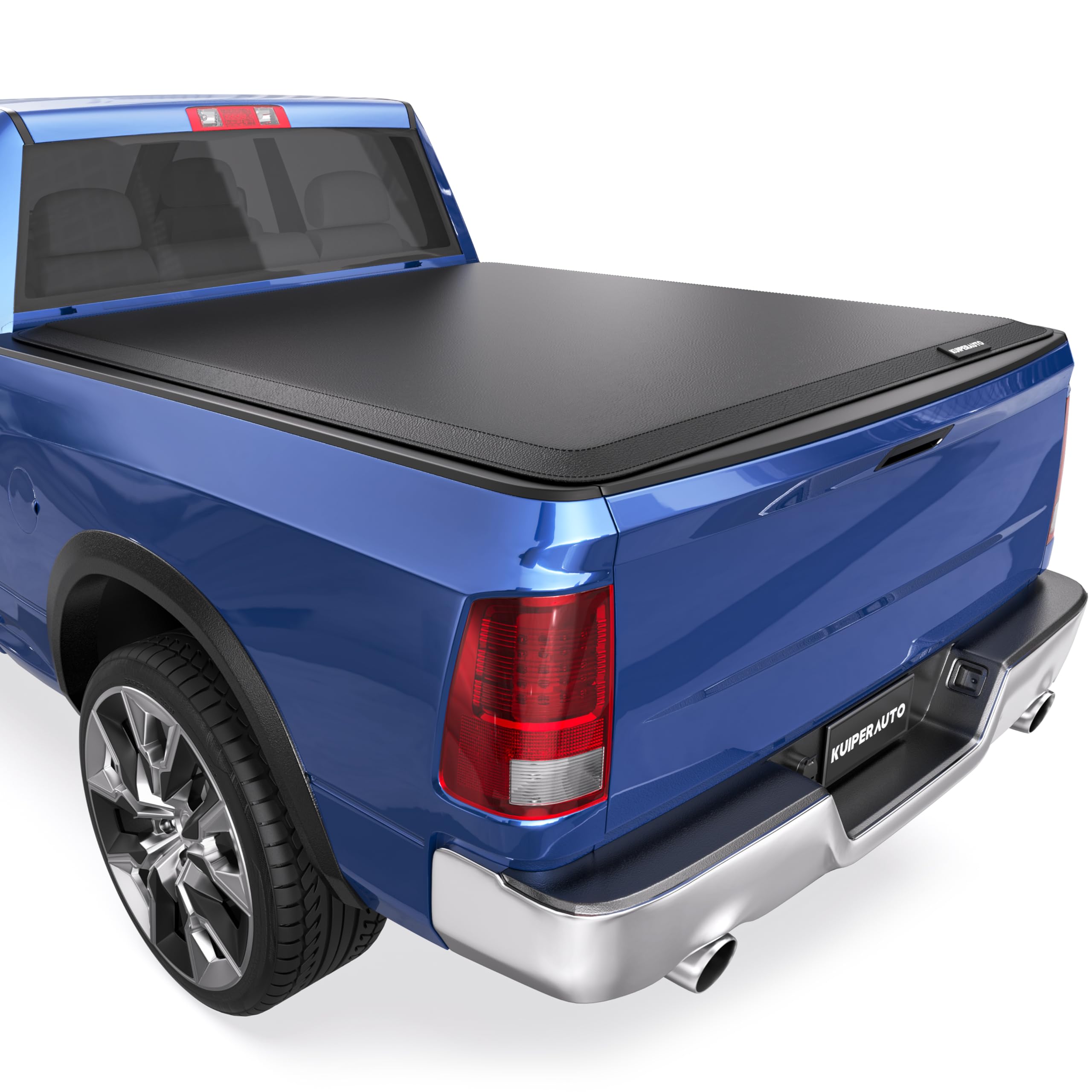 KUIPERAUTO Roll-Up Soft Vinyl Truck Bed Tonneau Cover Fleetside ...