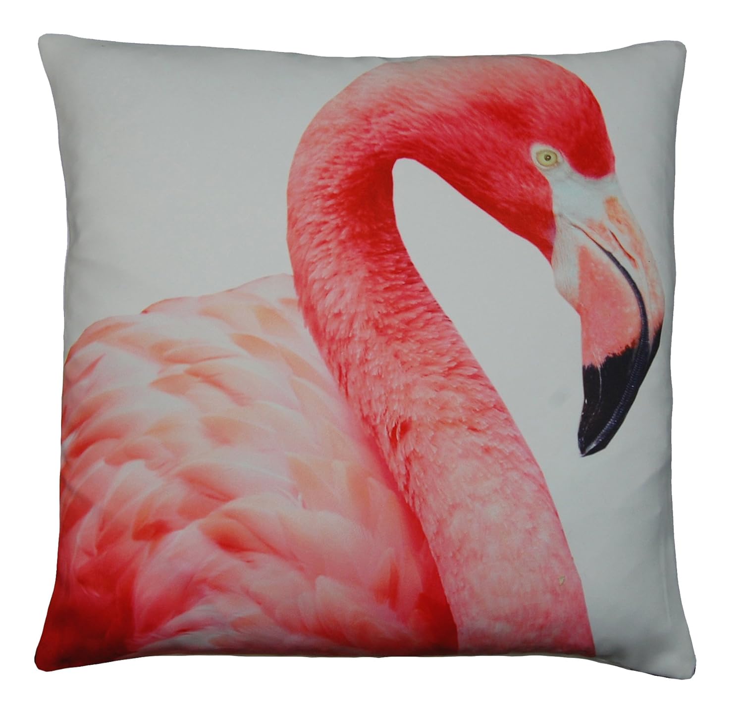 Photo Print Pink Flamingo Cushion Cover 43x43m (17inch): Amazon.co.uk ...