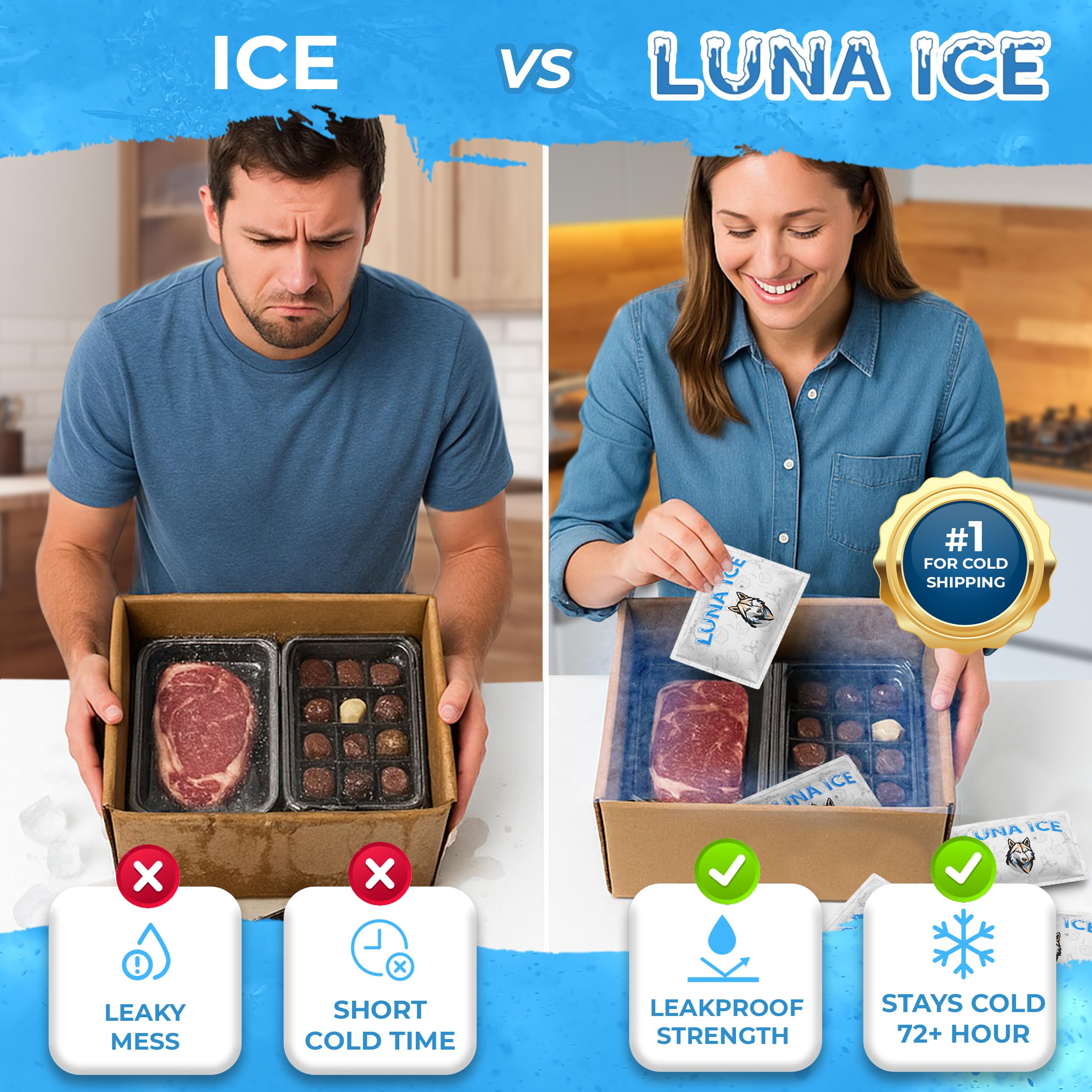 Mua Dry Ice Packs for Shipping - Long Lasting ice Packs - 24+ Hour ...