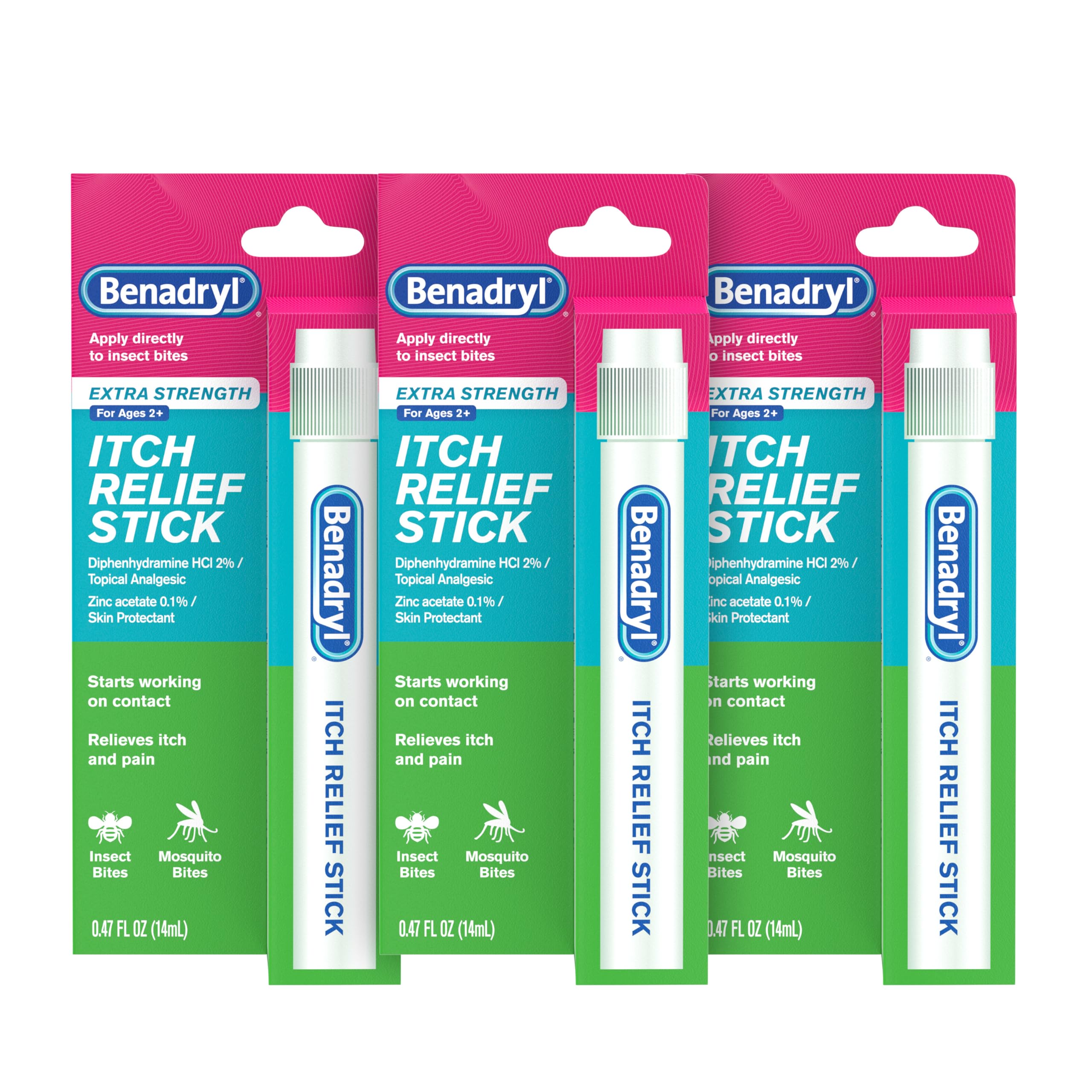 Mua Benadryl Extra Strength Anti-Itch Relief Stick, Bug Bite Itch Relief, Diphenhydramine HCl ...