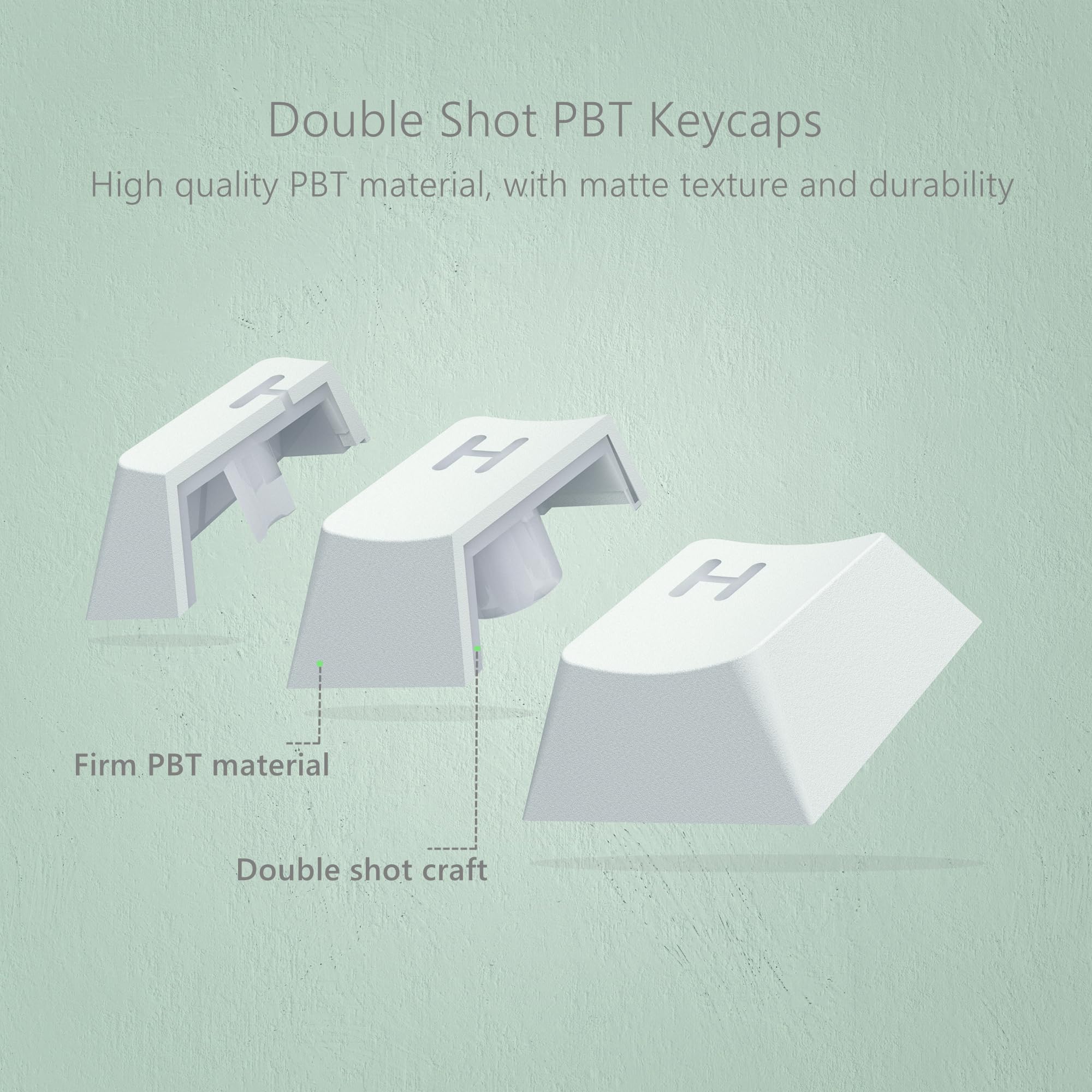 Mua Womier Shine Through Keycaps, PBT Keycaps 60 65 75 100 Percent ...