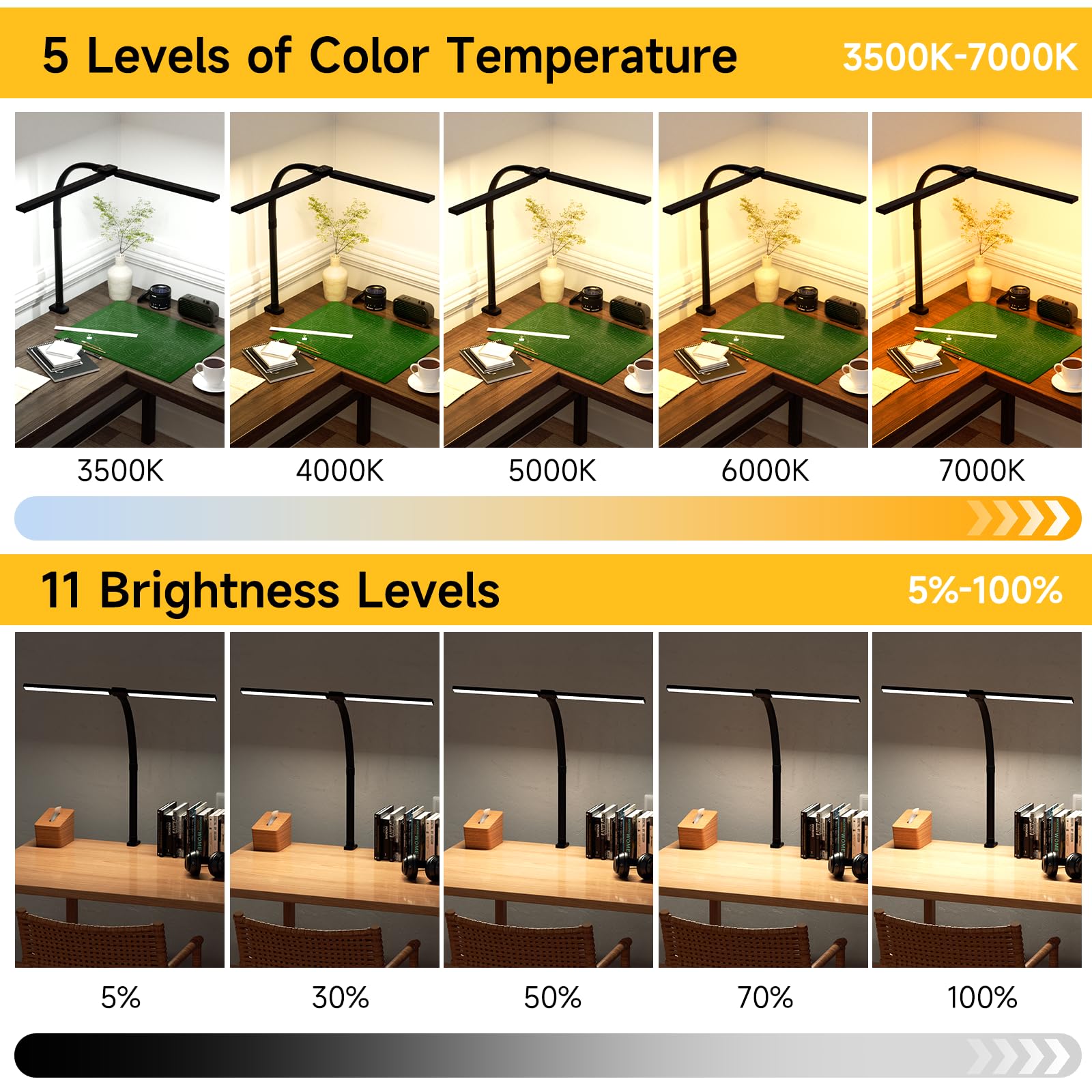 Mua SKYLEO Led Desk Lamp for Home Office - Eye Caring Architect Desk ...