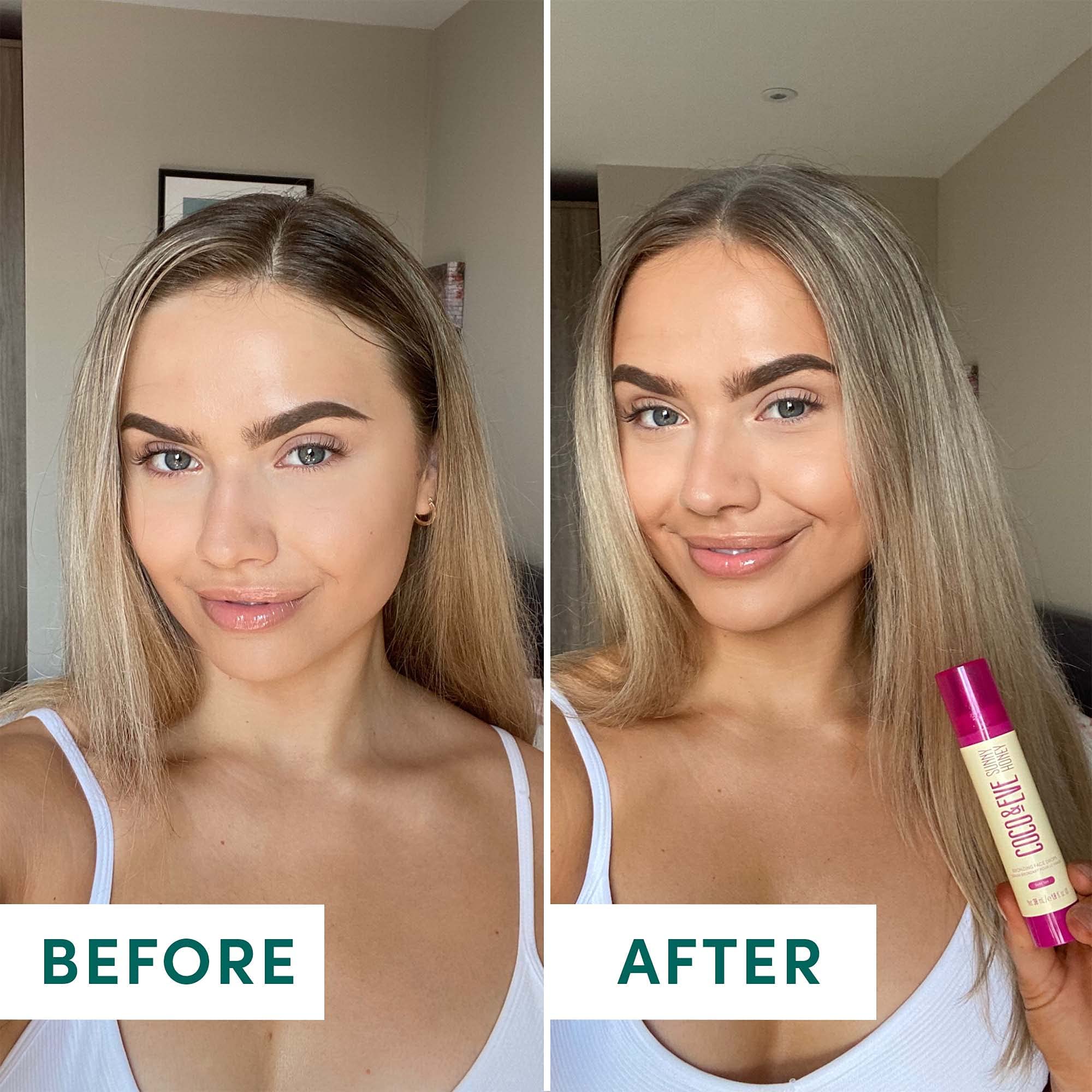 Mua Coco & Eve Sunny Honey Bronzing Face Tanning Drops (Dark), Natural ...