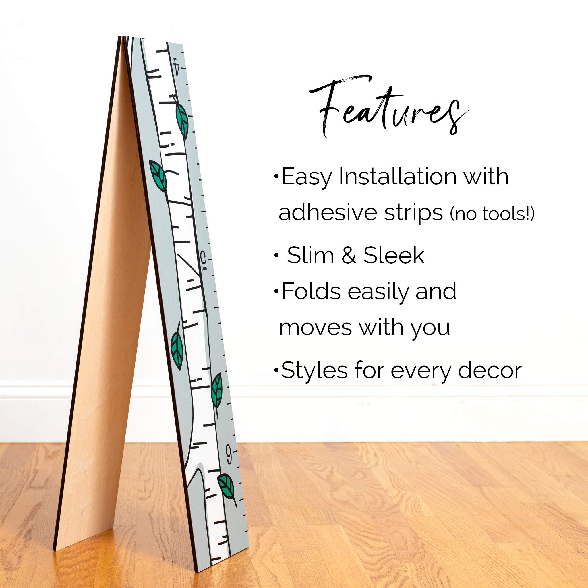 Mua Birch Tree Growth Chart for Wall, Wooden Growth Chart for Kids ...
