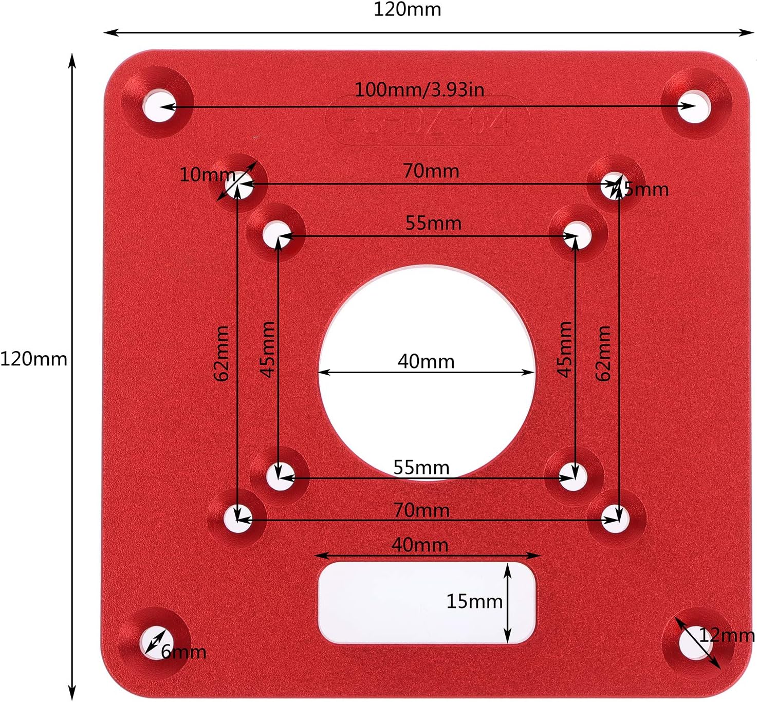 Wetrys 1 Pcs Universal Aluminum Router Table Insert Plate Trimming ...