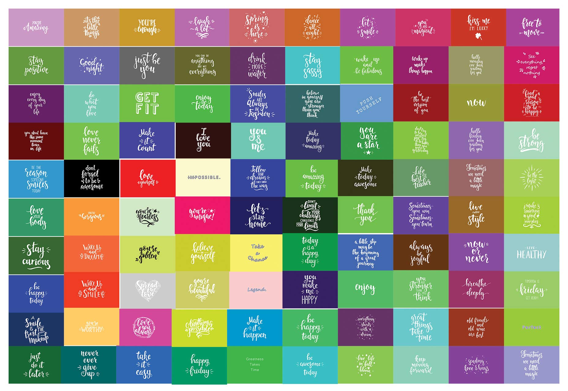 Buy 100 Shades of Motivation - Set of 100 Postcards. 100 Different ...