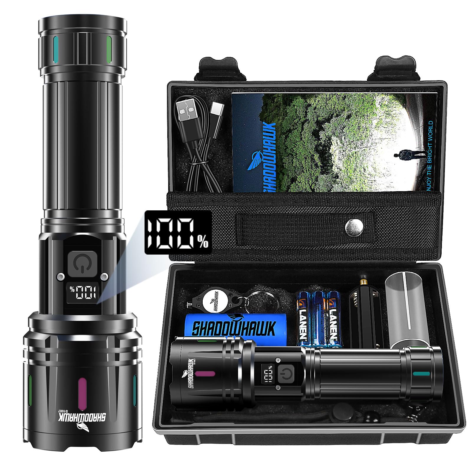 Mua Shadowhawk LED Rechargeable Torch 1000000 Lumens LED Torch ...