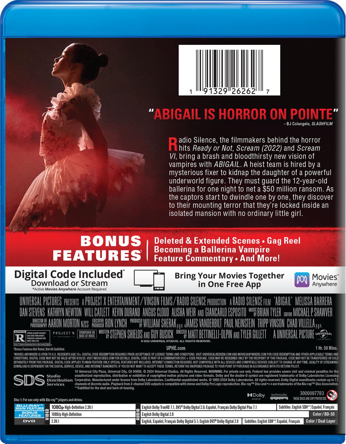 Mua Abigail (Blu-ray + DVD + Digital) trên Amazon Mỹ chính hãng 2024 | Fado