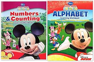 Amazon.com: Mickey Mouse Clubhouse Workbook and Flashcard Learning ...