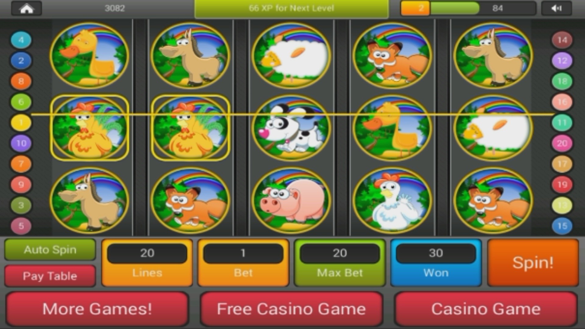 Lucky Day in Animal Farm Slots Gamehouse Casino in Las Vegas Free ...