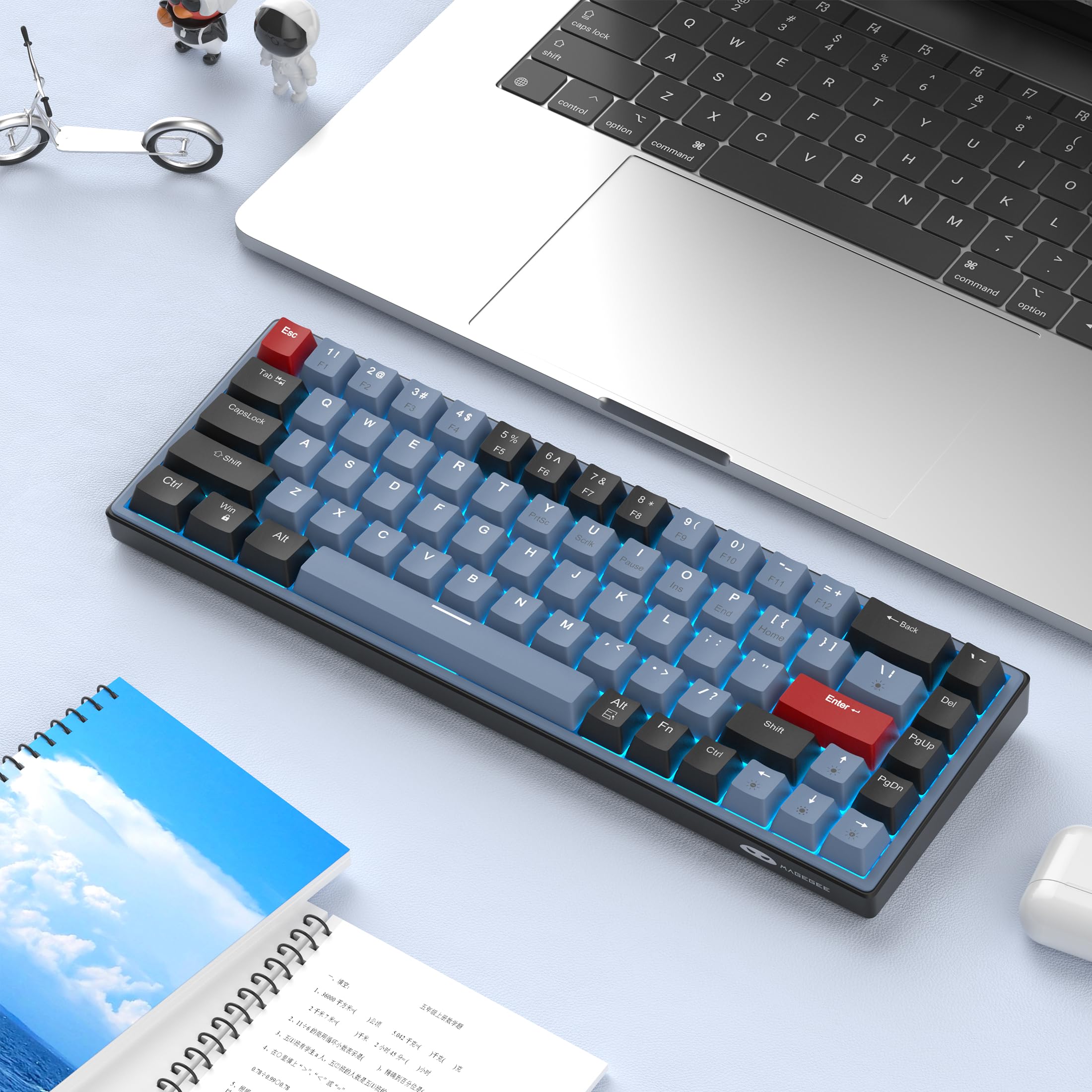 Mua MageGee 60% Mechanical Gaming Keyboard, 68 Keys Compact Blue LED ...
