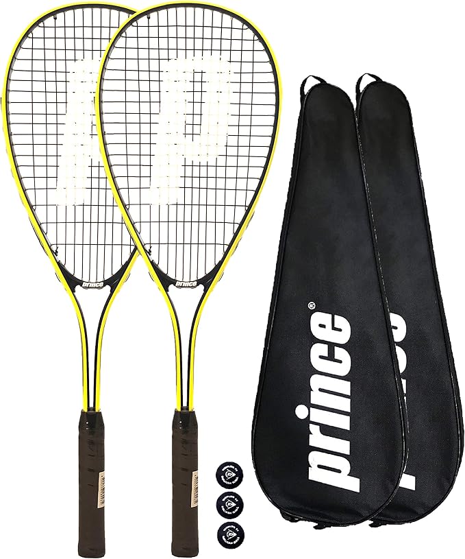 2 x Prince Power Rebel Racchetta da squash + 3 Balls: Amazon.it: Sport ...
