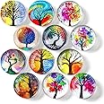 Amazon.com: 12Pcs Refrigerator Strong Magnet Life Tree Fridge Magnet ...