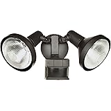 Heath Zenith HZ-5597-BZ 200-Watt Quartz Halogen Motion-Sensing Twin ...