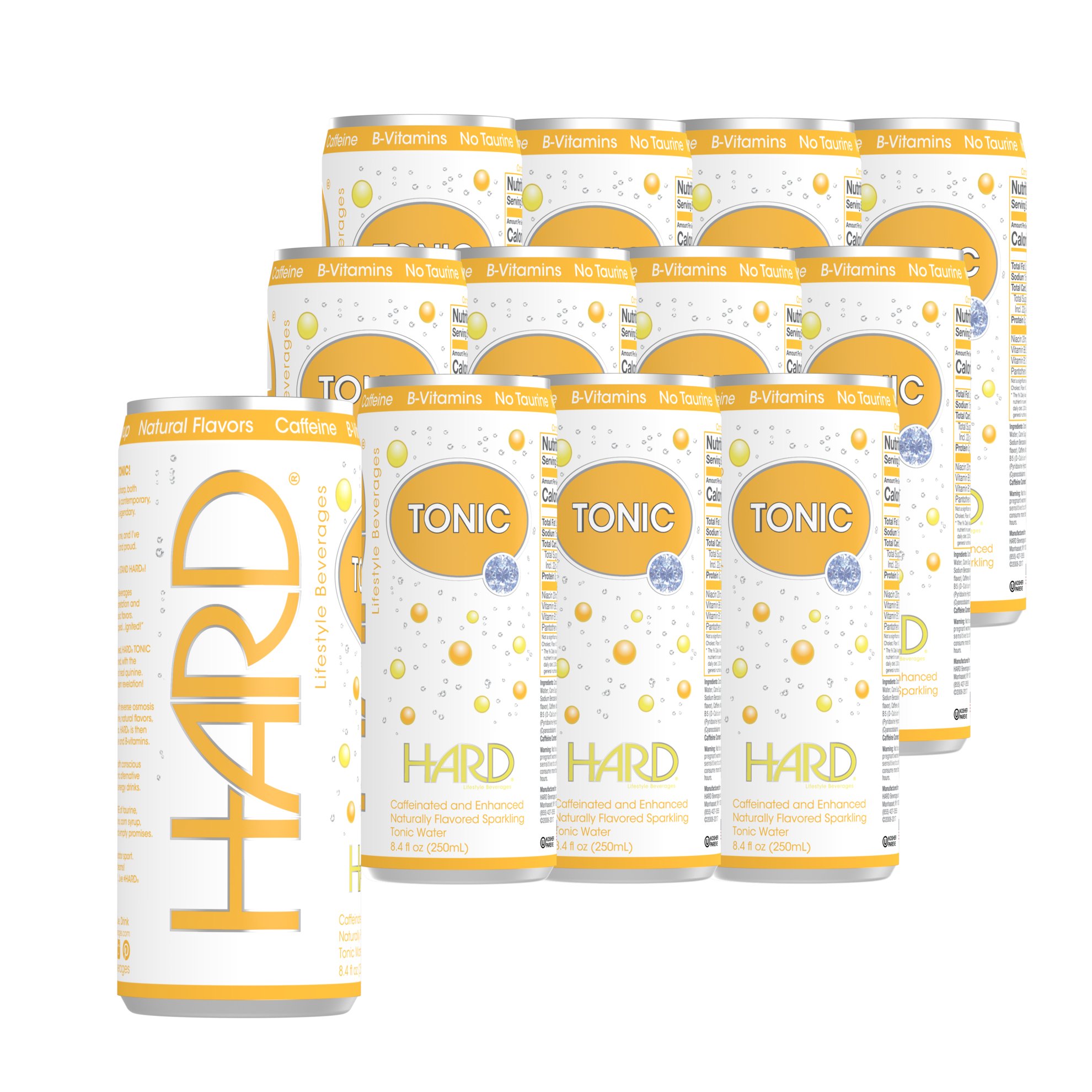 Amazon.com : HARD CLUB 12 Pack Caffeinated Zero Calorie Non-Alcoholic ...