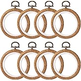 Amazon.com: PATIKIL 5 Pieces 5 Inch Embroidery Hoops Frame Round ...