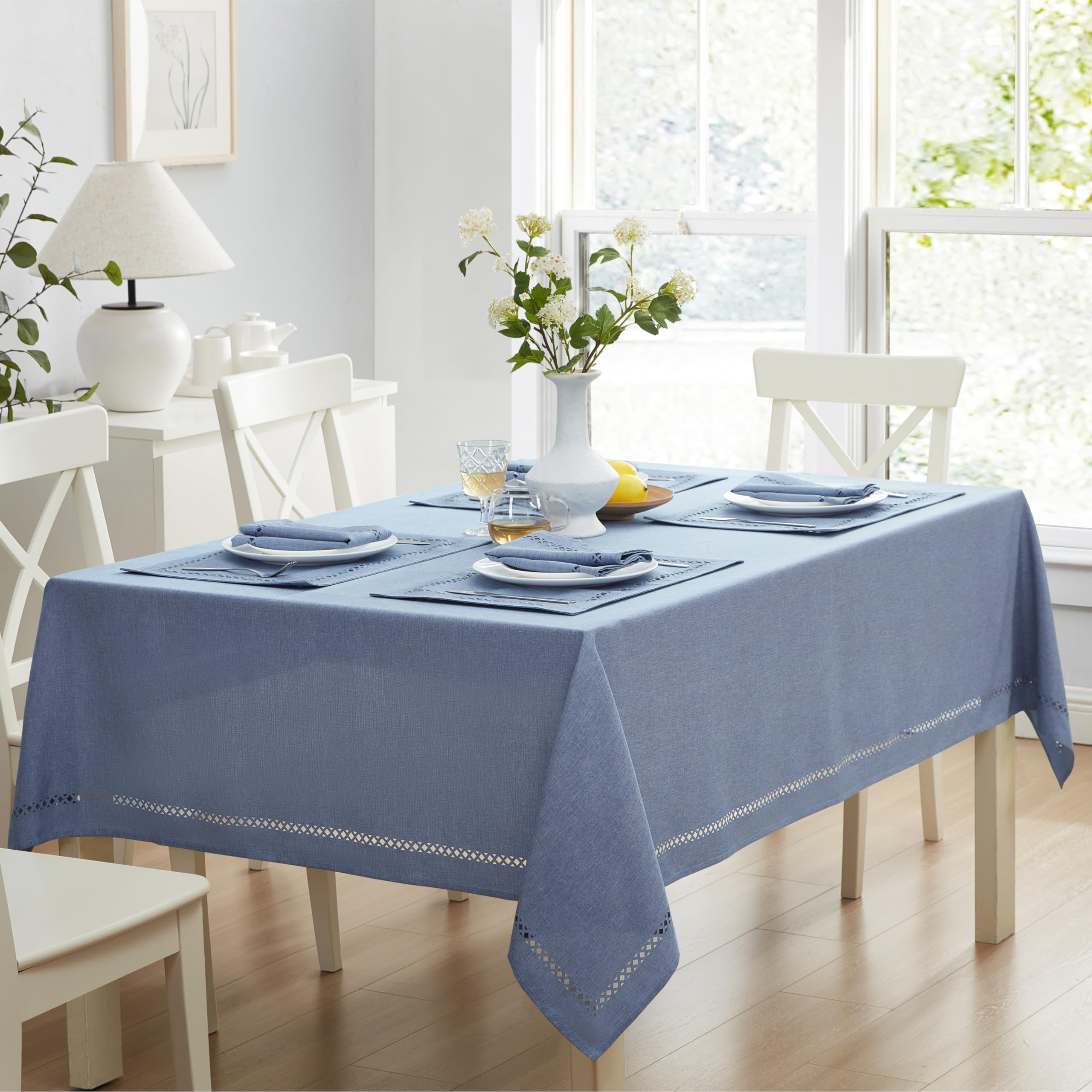 Newbridge Fabric Rectangle Tablecloth, 60 x 120 Inch, Easter Provence ...