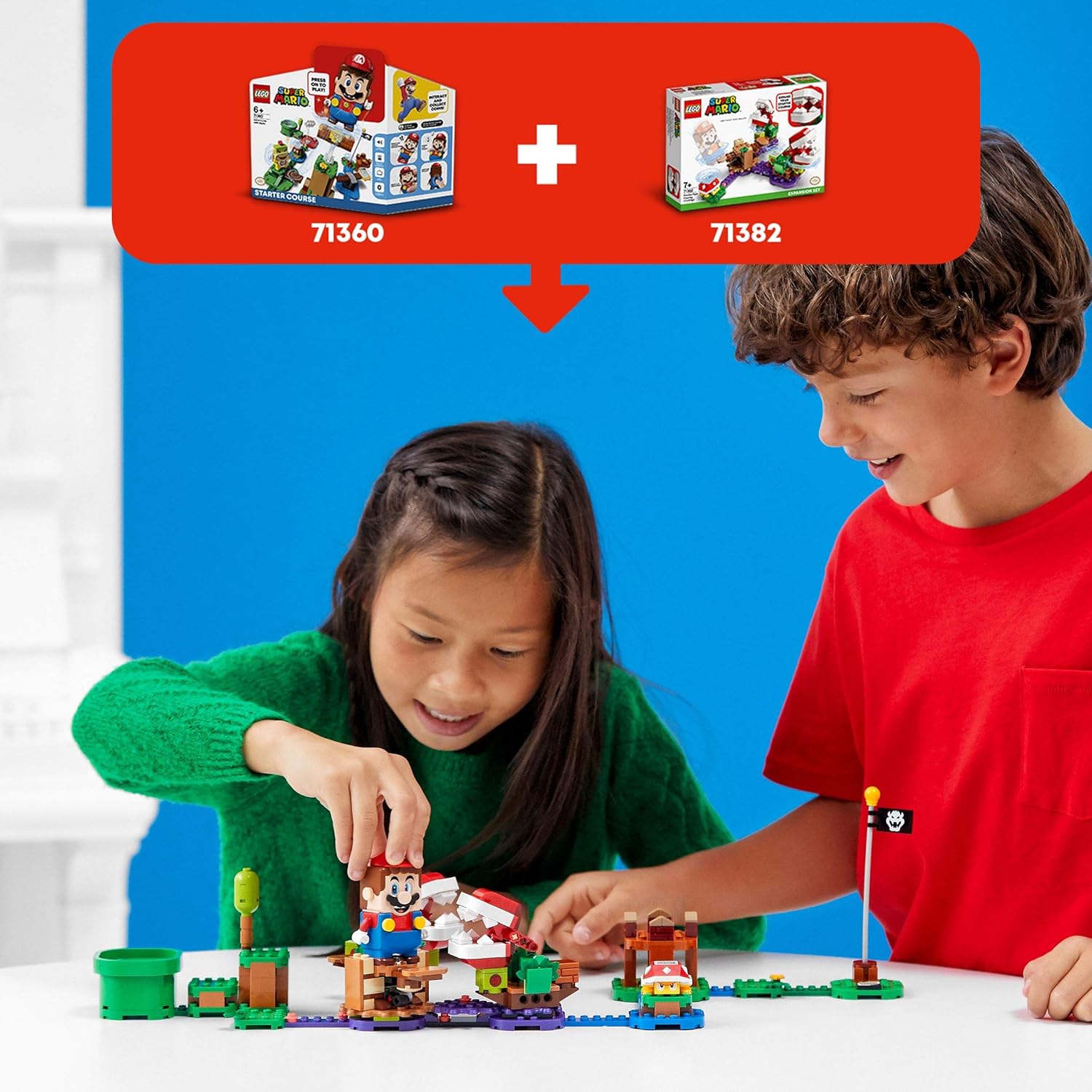 LEGO 71382 Super Mario Piranha Plant Puzzling Challenge Expansion Set ...