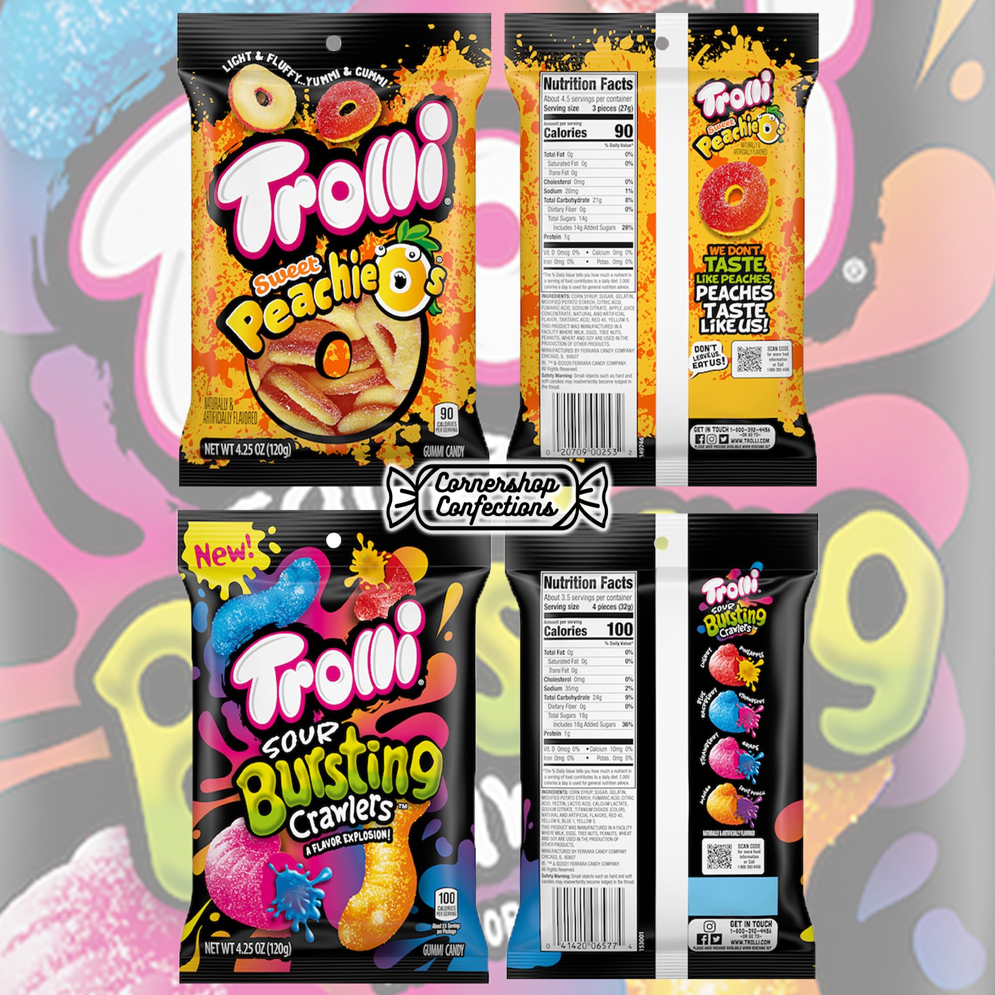 Mua Trolli Gummies 14 Flavor Mega Variety Share Pack - Very Berry ...