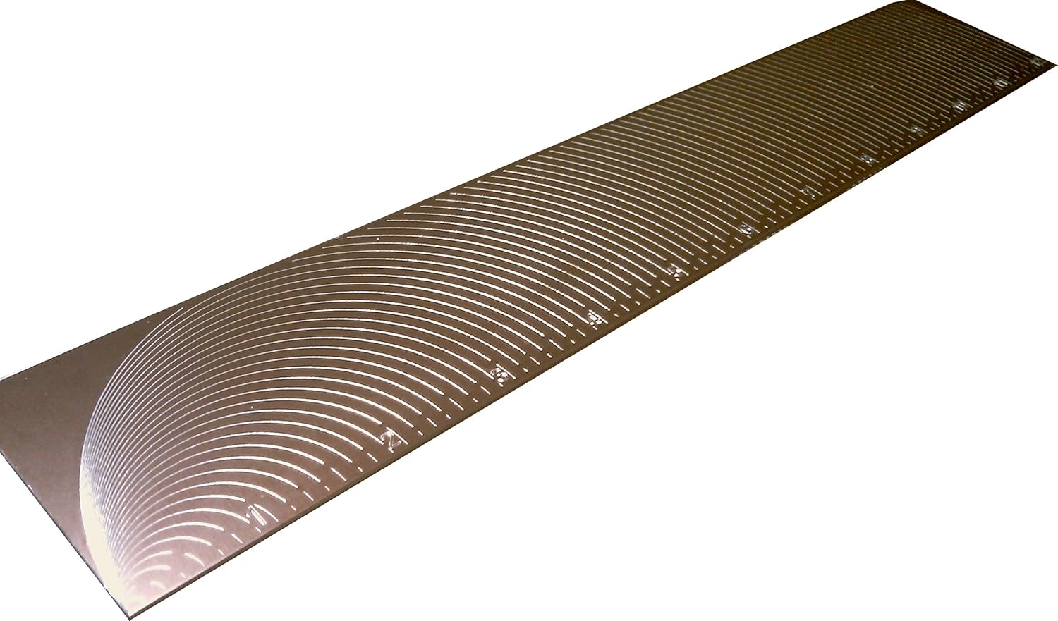 Amazon.com : Luthier Tool Straight Edge Engraved Radius Ruler 2 x 12 in ...