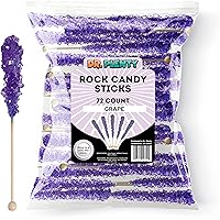 Amazon.com : Purple Rock Candy on a Stick (72 Pack) - Bulk INDIVIDUALLY ...