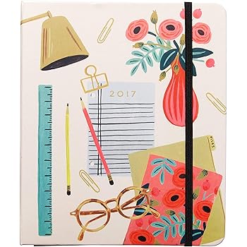Amazon.com : Rifle Paper Co 17 Month Agenda 2017 (Planner) (Large, Rosa ...