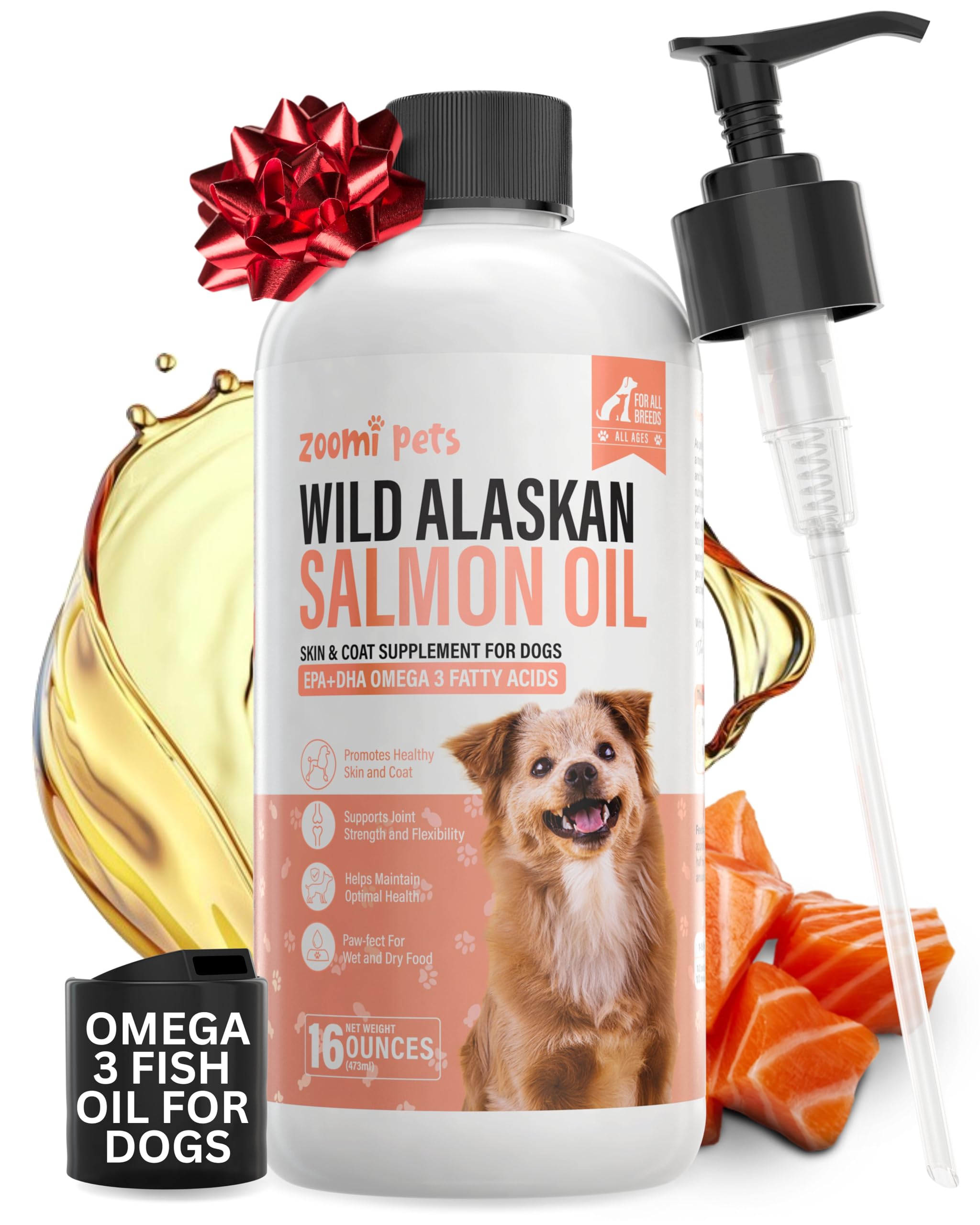 Mua Wild Alaskan Salmon Oil for Dogs Skin and Coat (16oz) - Omega 3 ...