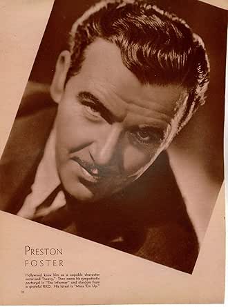 Preston Foster 8x10 one page magazine photo clipping J7894 at Amazon's ...