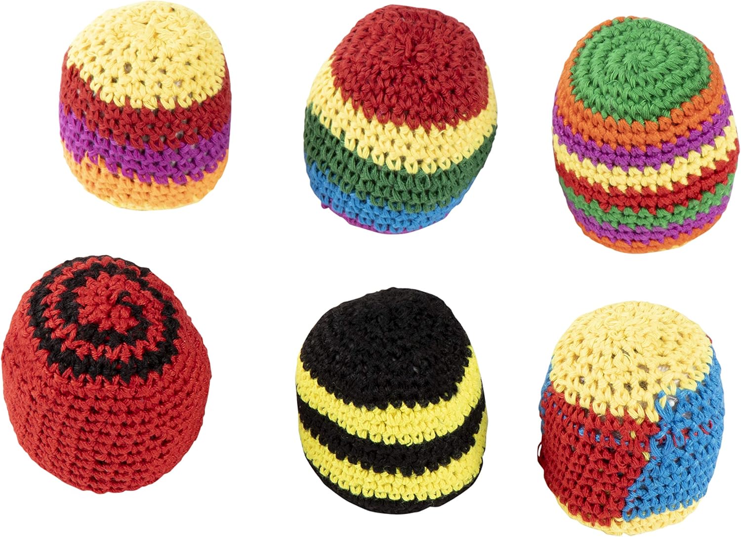 Crochet Knitted Sacks Foot Kick Balls Footbags (6-Pack) – BigaMart