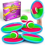 Amazon.com: Catch and Toss Game, Catch Ball Sports Game Set /Paddle ...