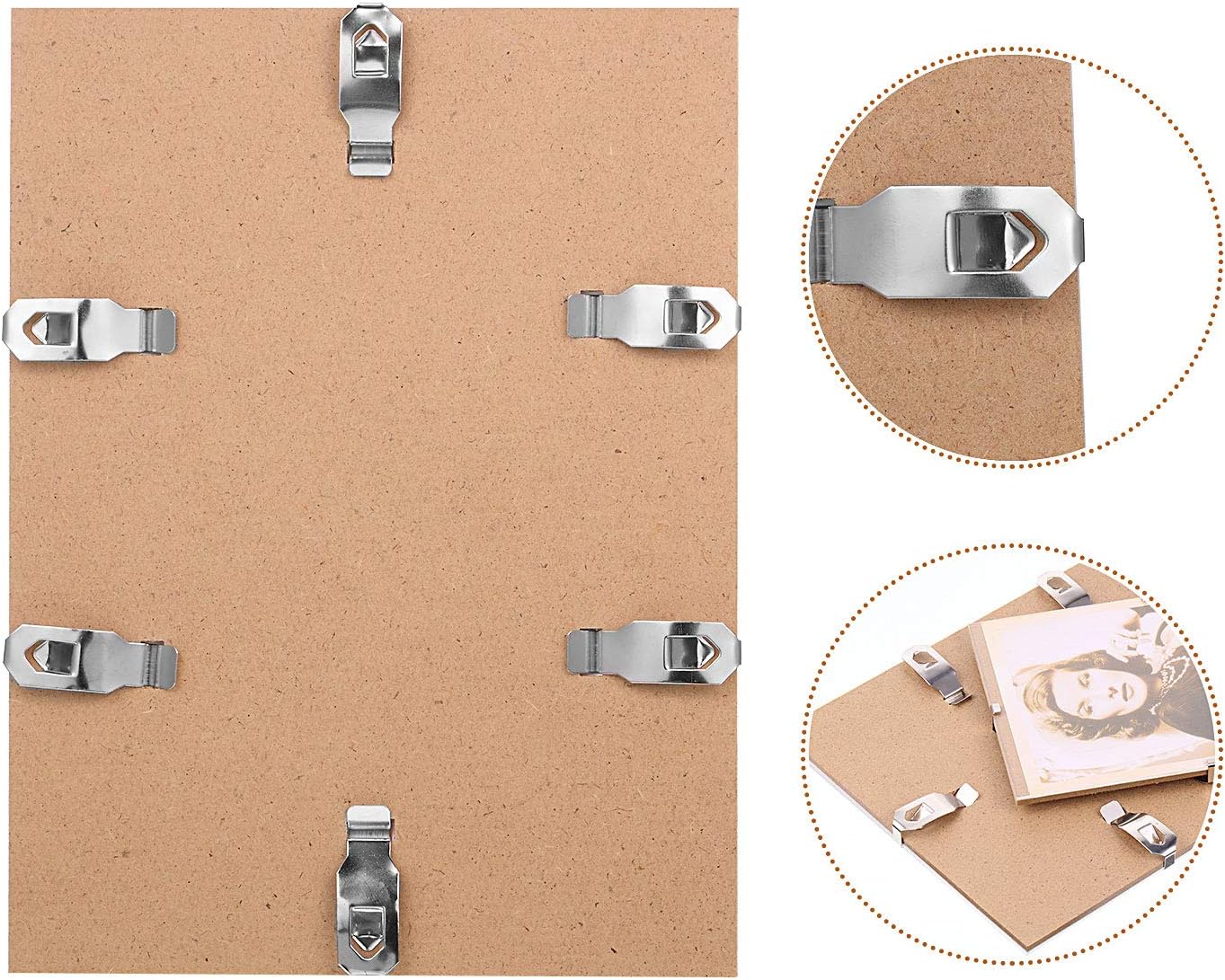 12 Pieces Big Clip Frame Poster Frame Frameless Photo Frame for Home ...