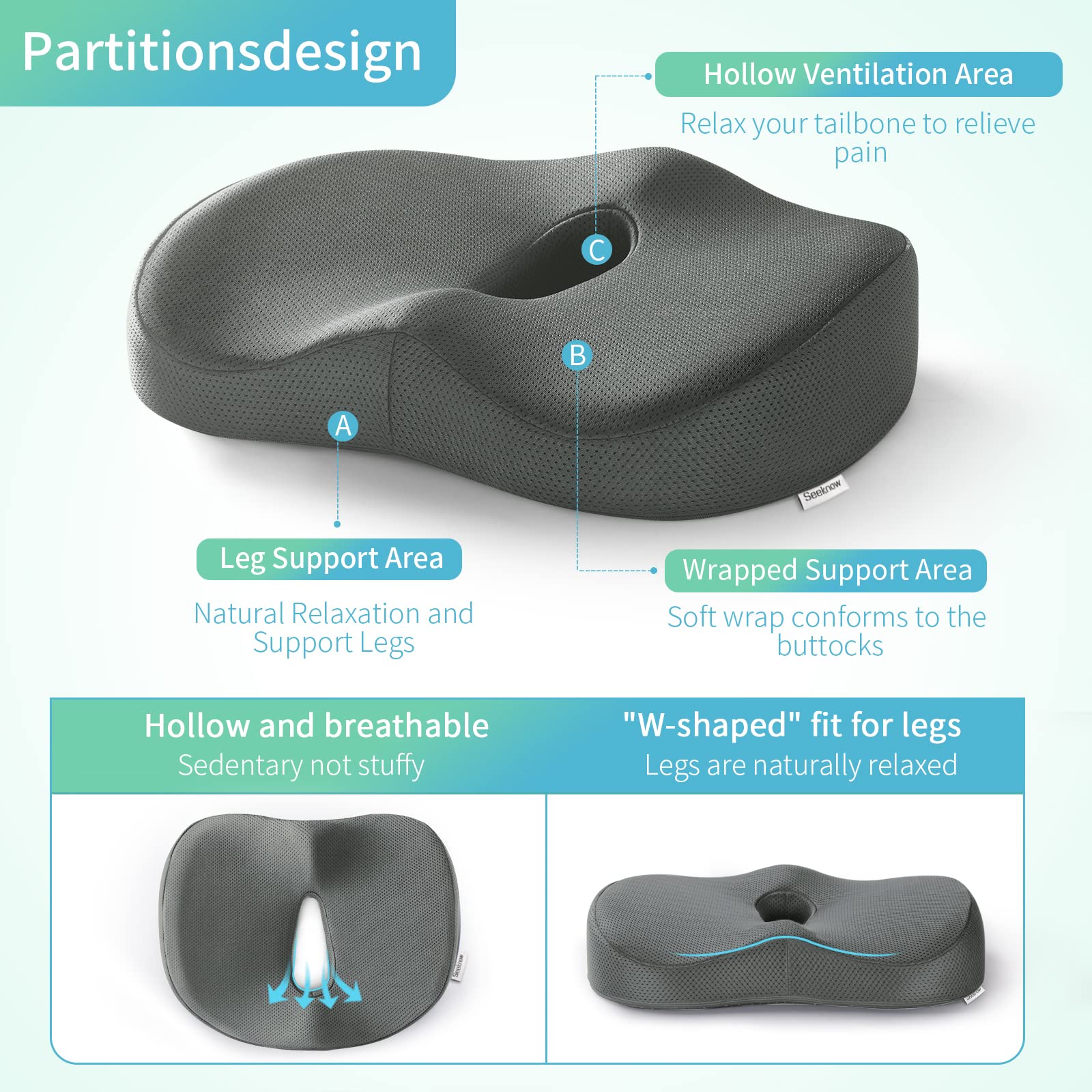 Mua Memory Foam Seat Cushions Office Chair Seat Cushion for Tailbone ...